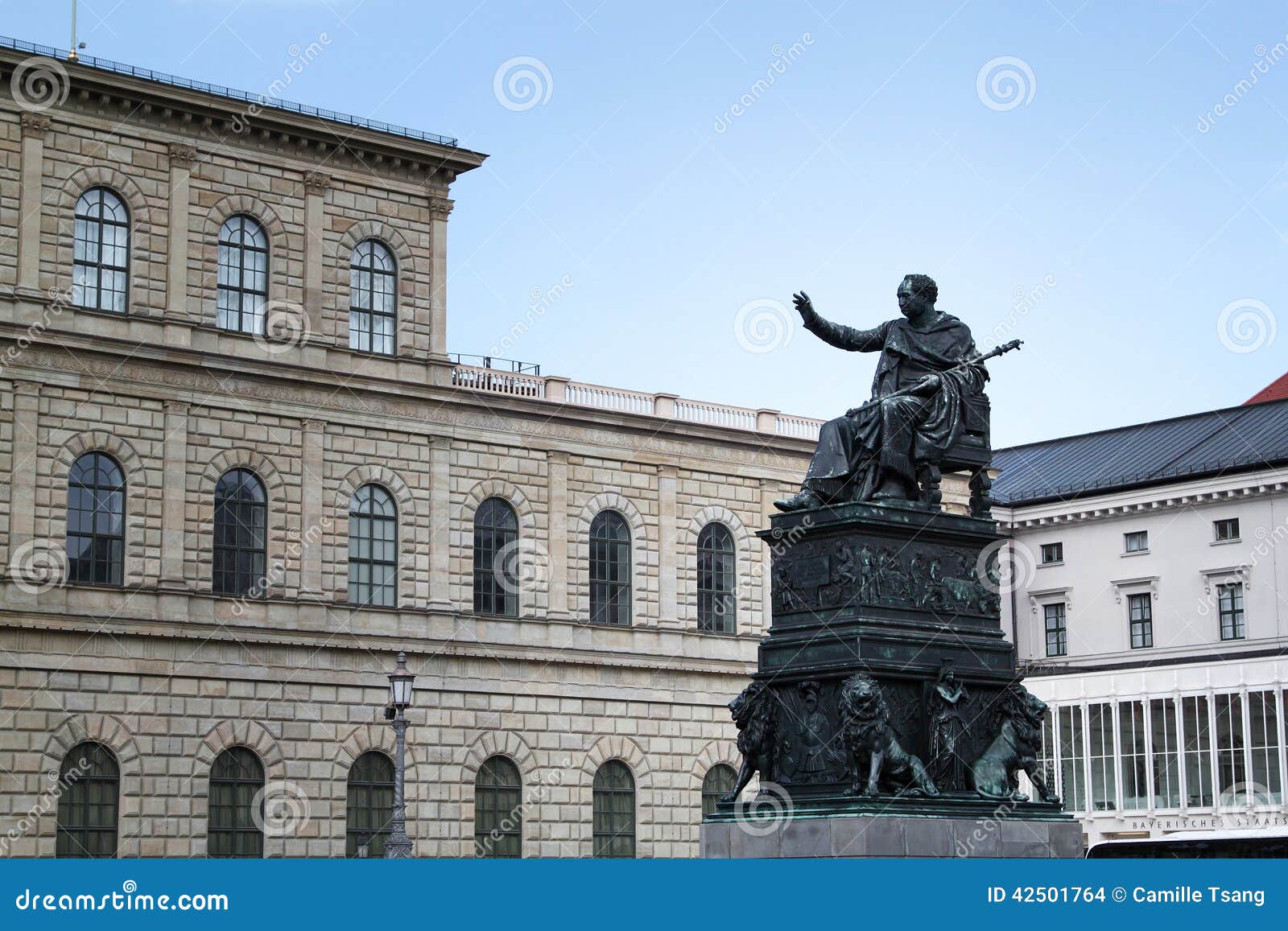 Munich Residence with Status Stock Photo - Image of aesthetic, artful ...