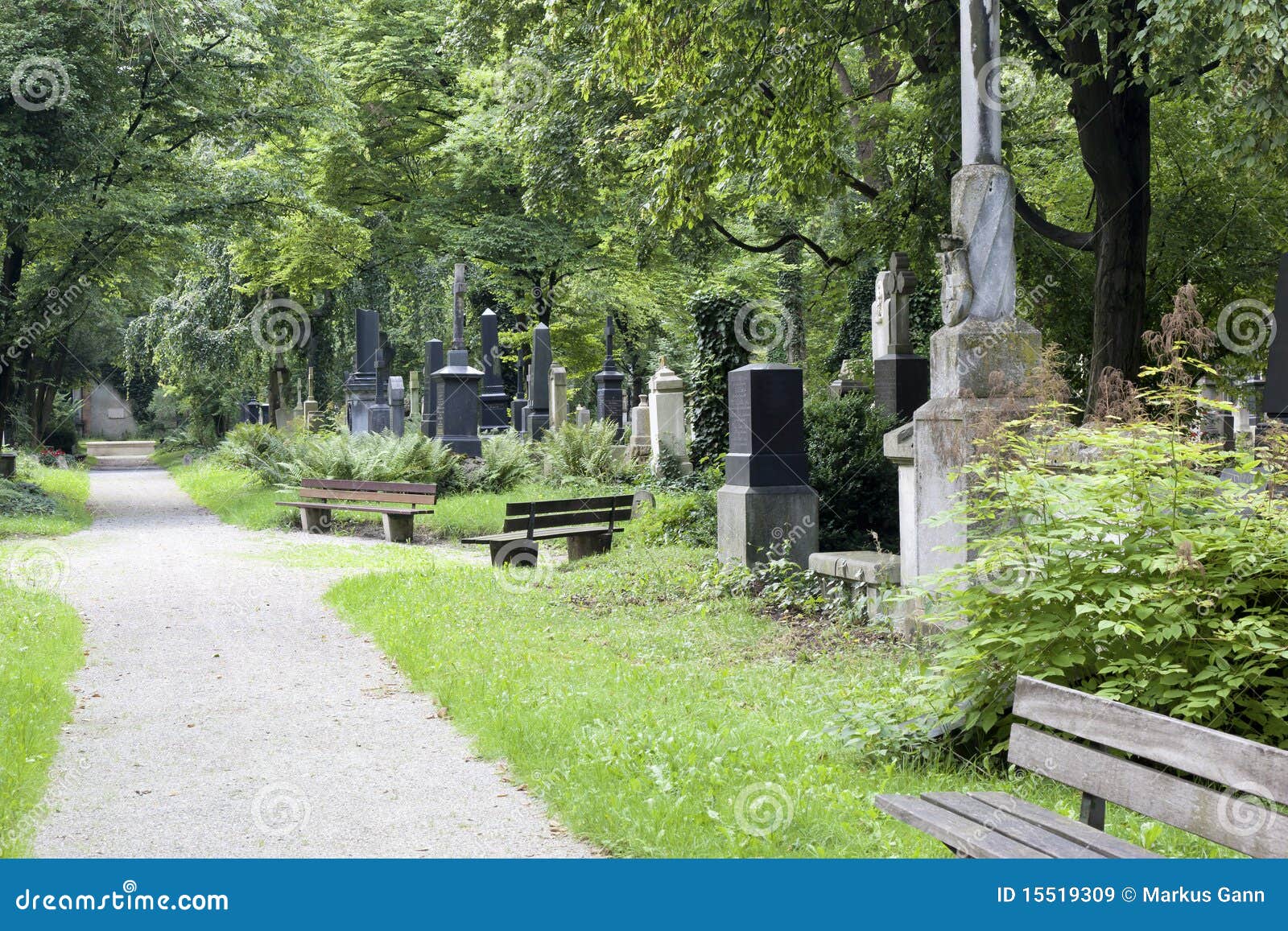 Munich south cemetery stock image. Image of loss, landmark - 15519309