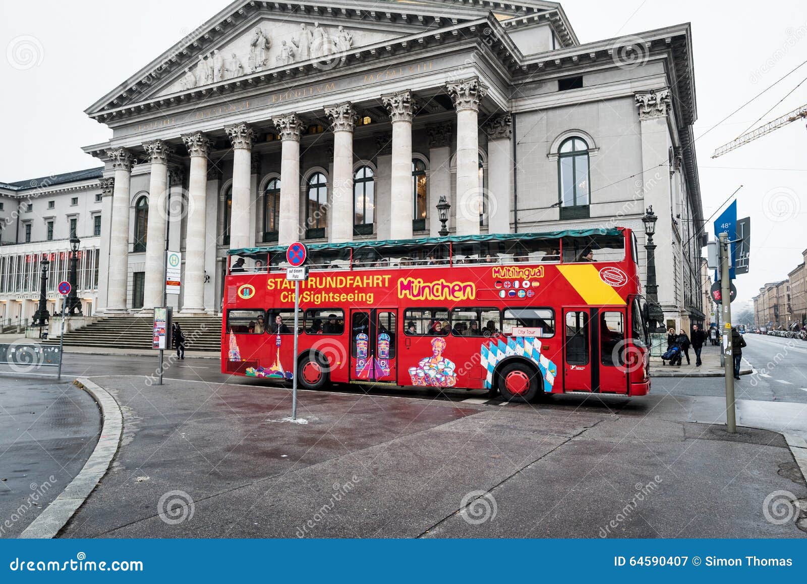 Munich Tour Bus editorial photography. Image of double - 64590407