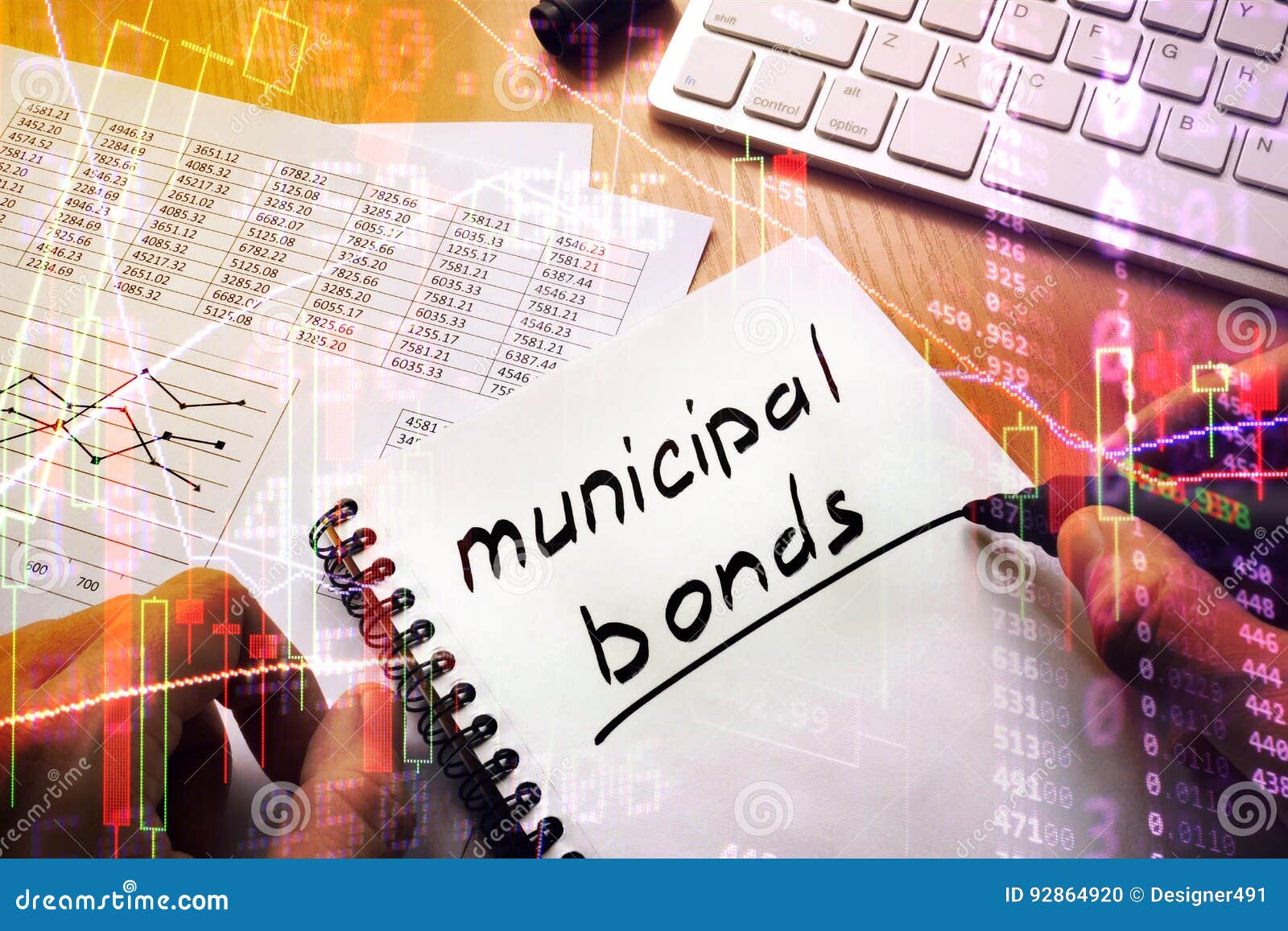 MUNICIPAL BONDS Text . Conceptual Background With Chart ,papers, Pen ...