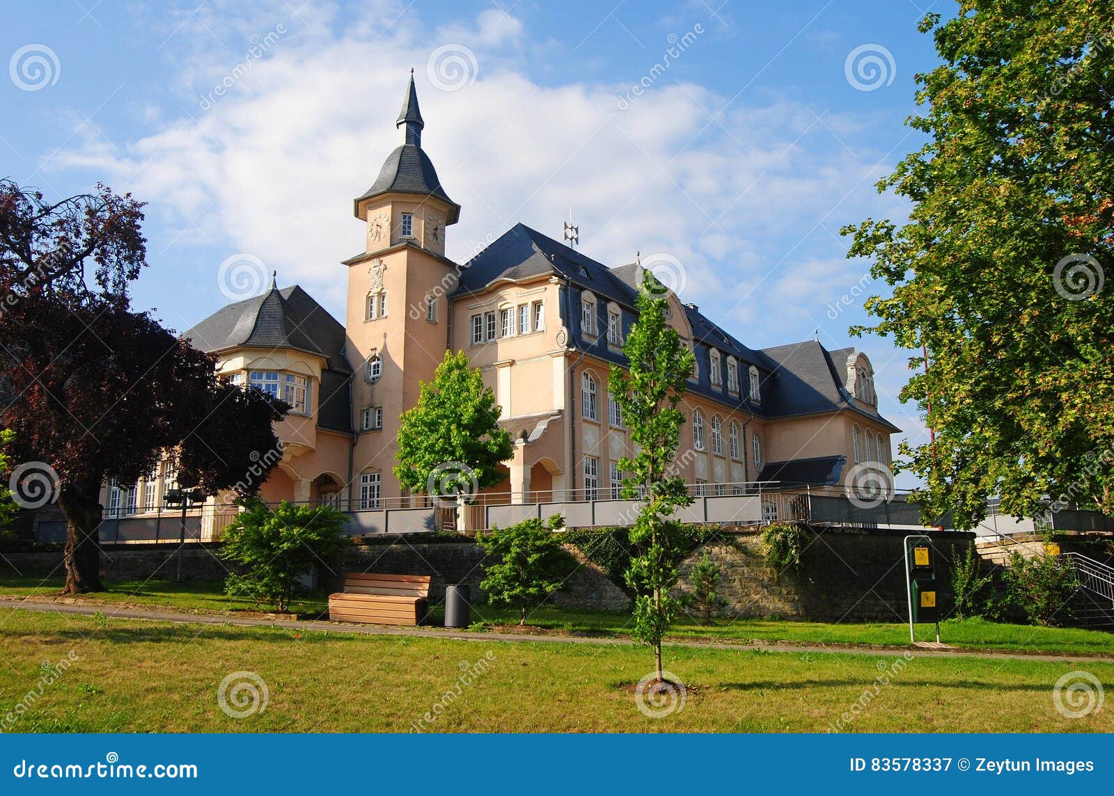Municipal Building in Remich Stock Image - Image of administration ...