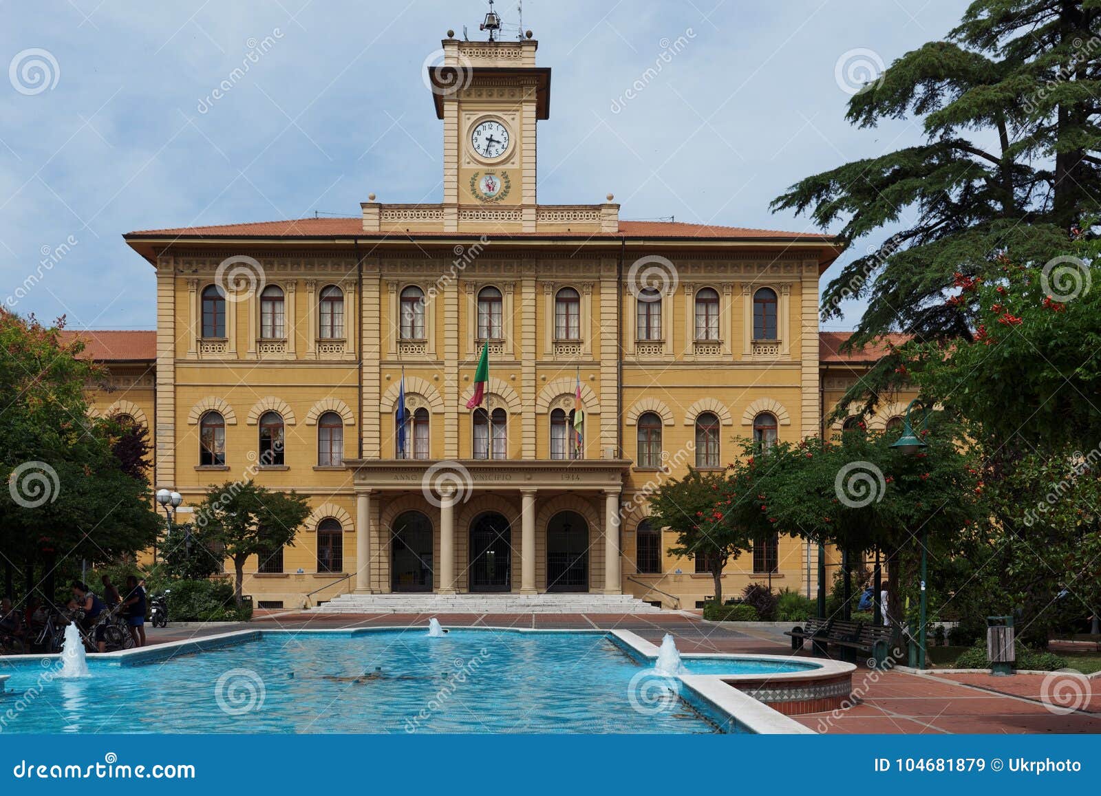 Municipio Di Cattolica, Italia Immagine Stock Editoriale - Immagine di ...