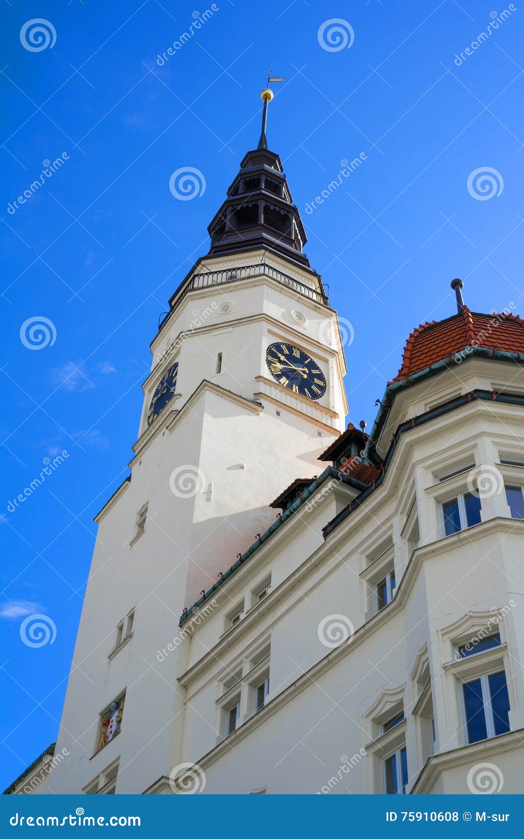 Municipio, Opava, Repubblica Ceca/Cechia Fotografia Stock - Immagine di ...