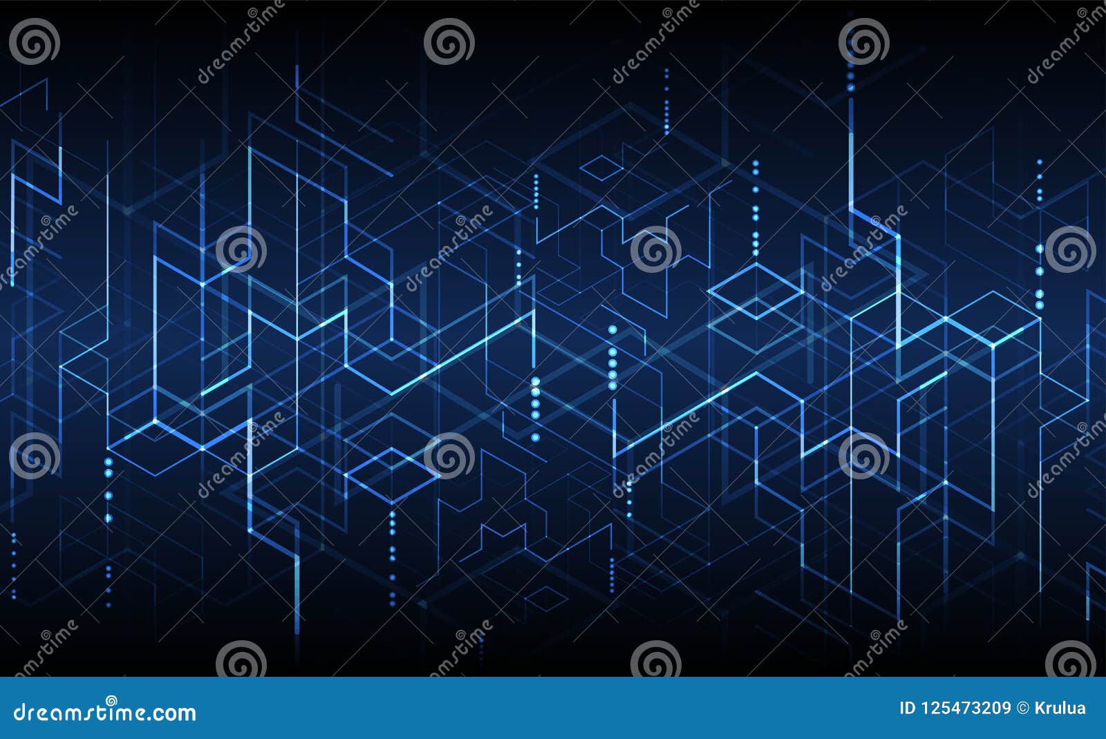 Vector Illustration. Digital Technology and Engineering Background ...