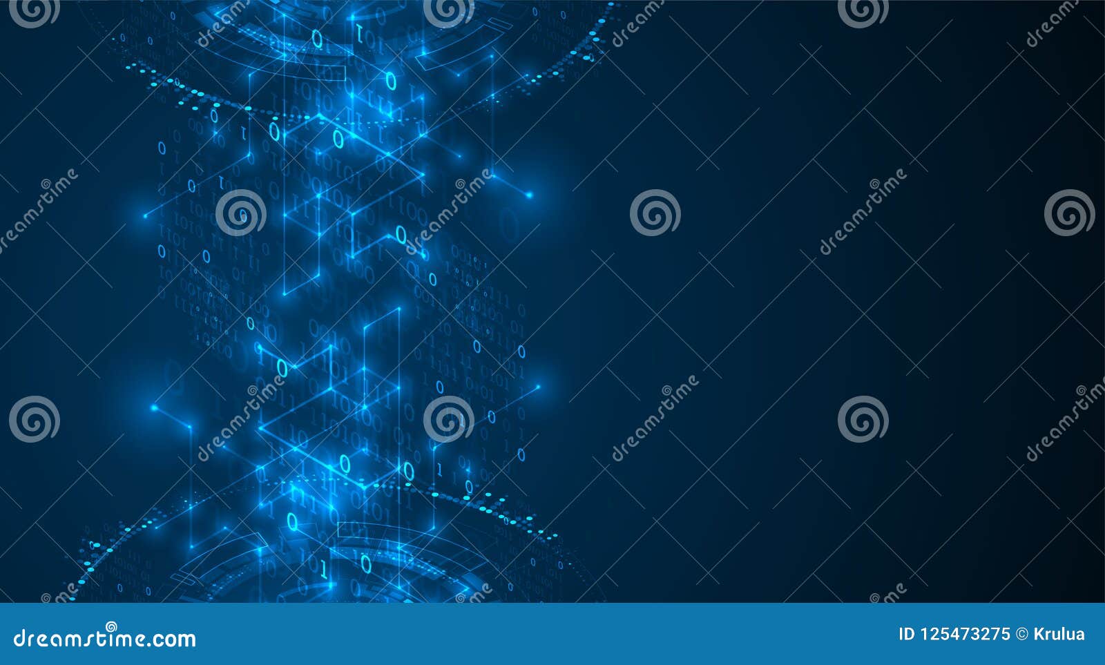 Vector Illustration. Digital Technology and Engineering Background ...