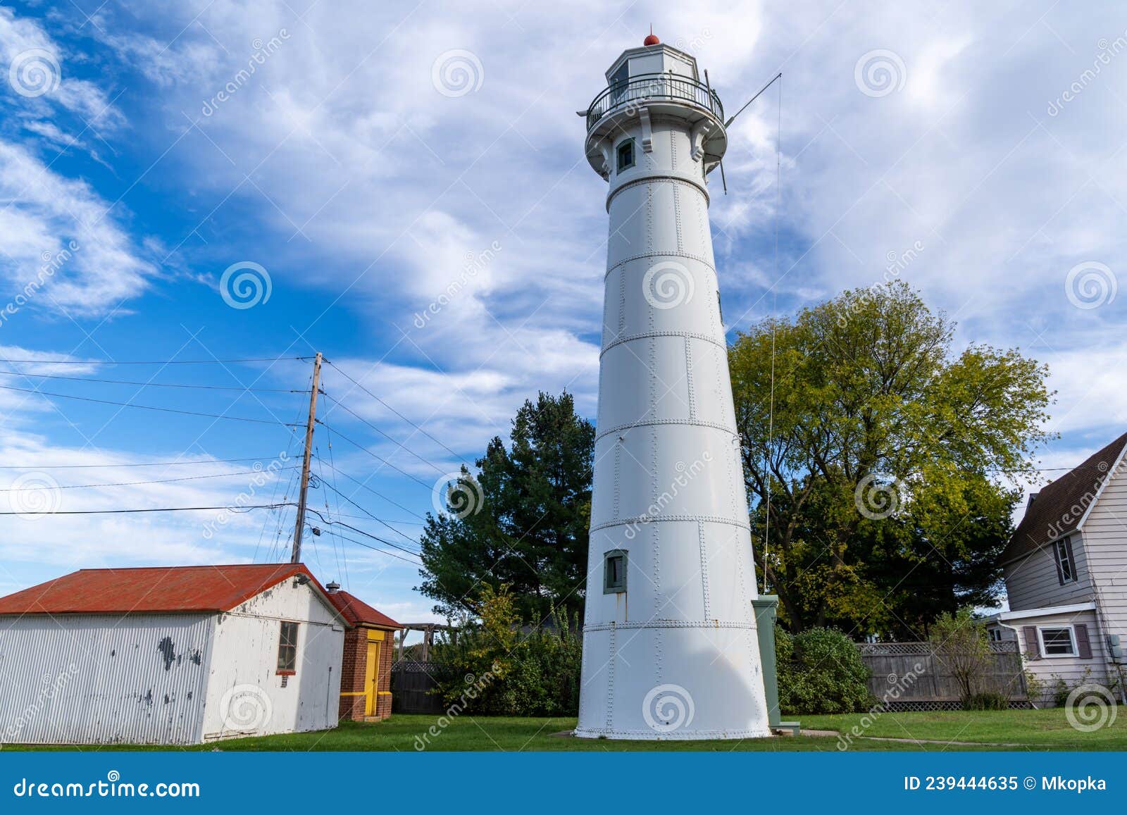 Munising Front Range Lighthouse on Lake Superior on the Upper Peninsula ...