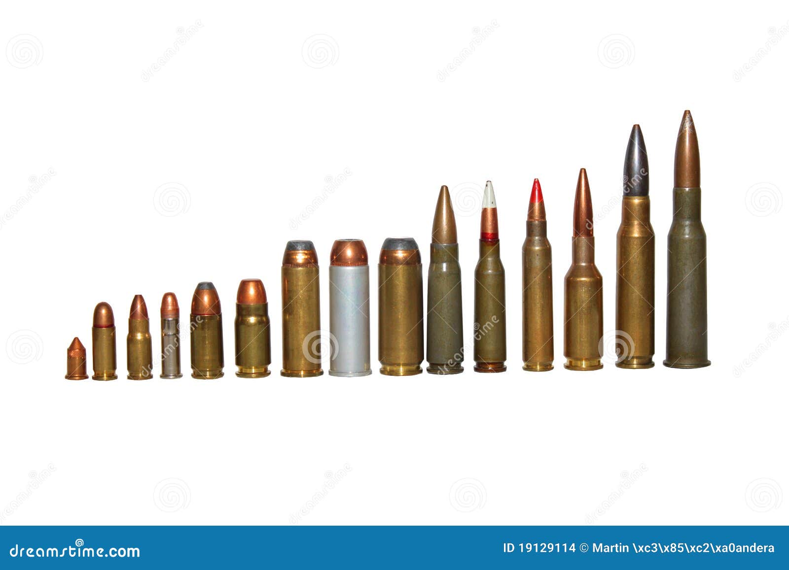 Munitions De Divers Calibres, D'isolement Photo stock - Image du ...