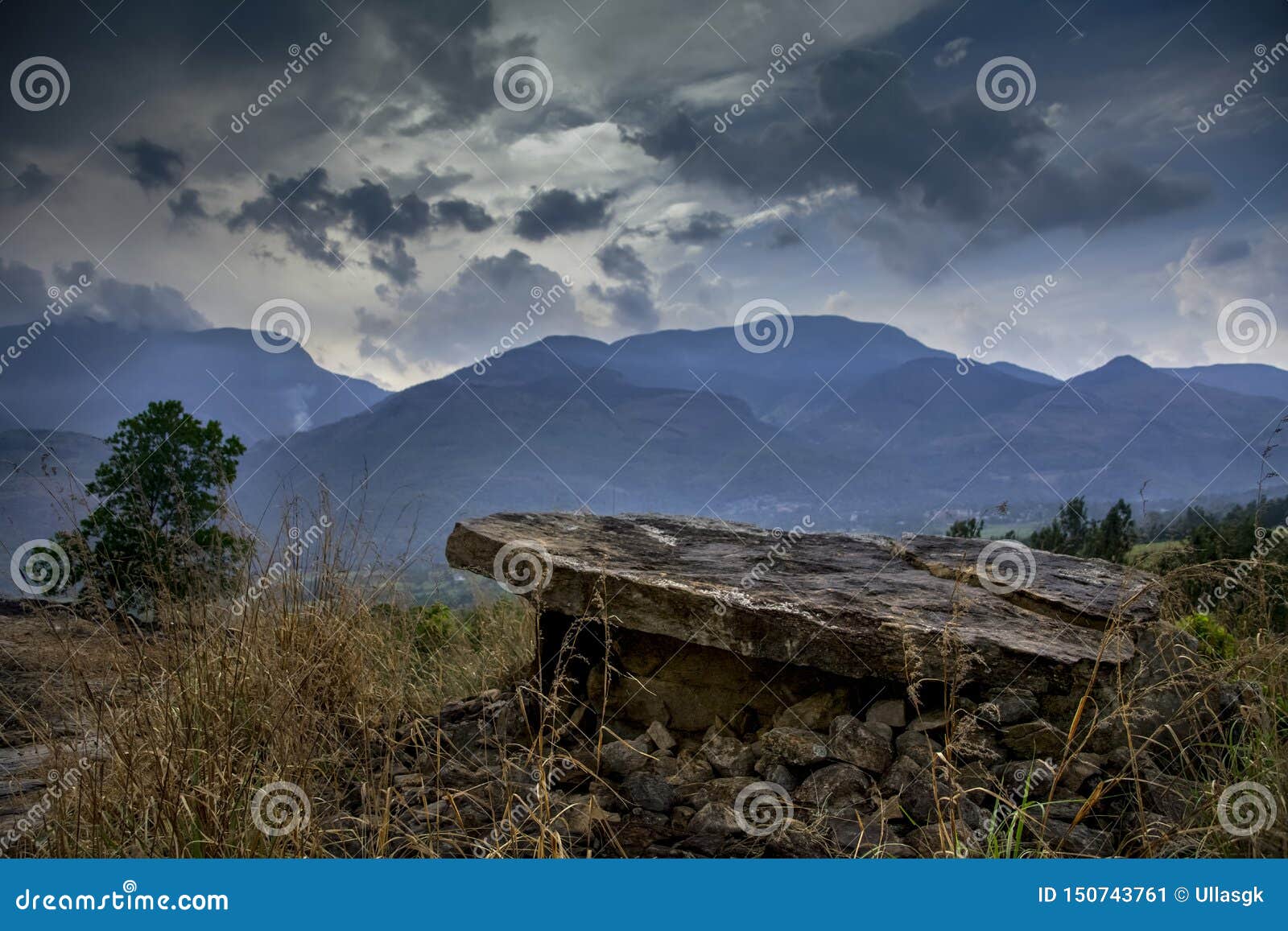 Muniyara from Marayoor in Kerala, India Stock Image - Image of dolmen ...
