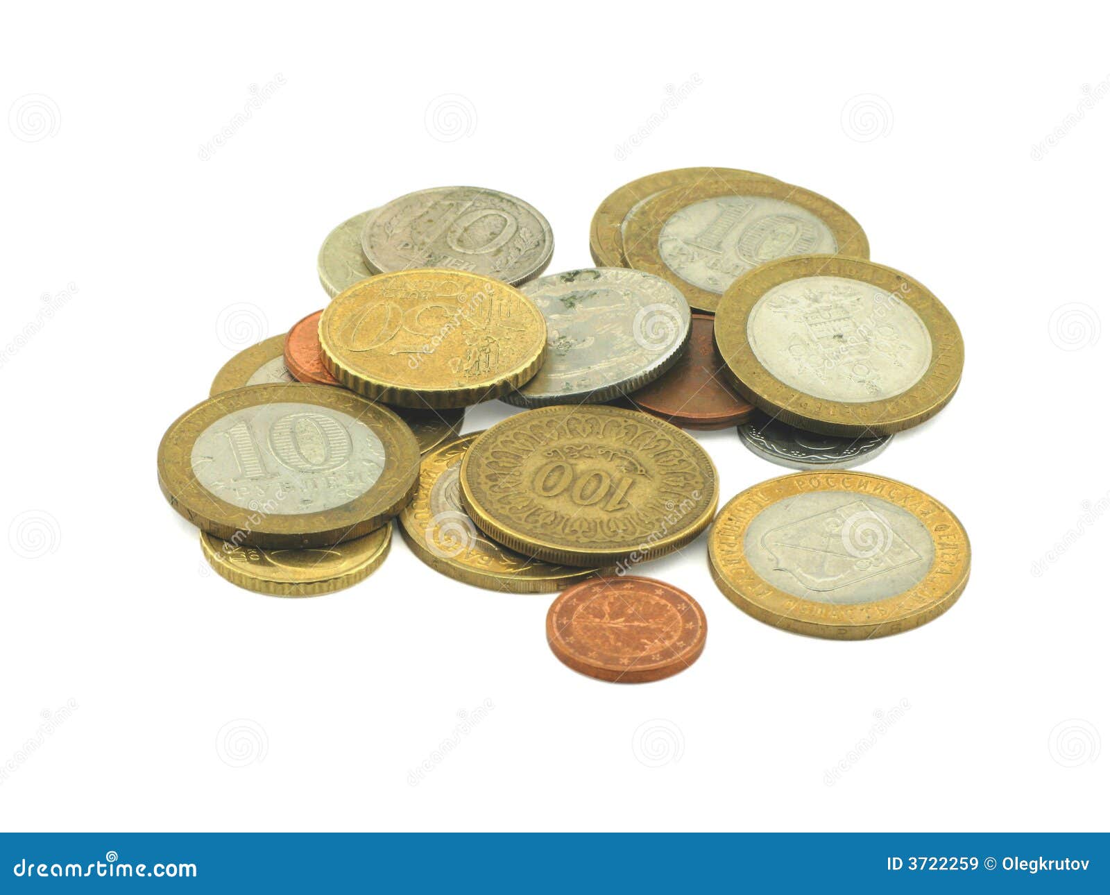 Muntstukken stock afbeelding. Image of munt, goud, markt - 3722259