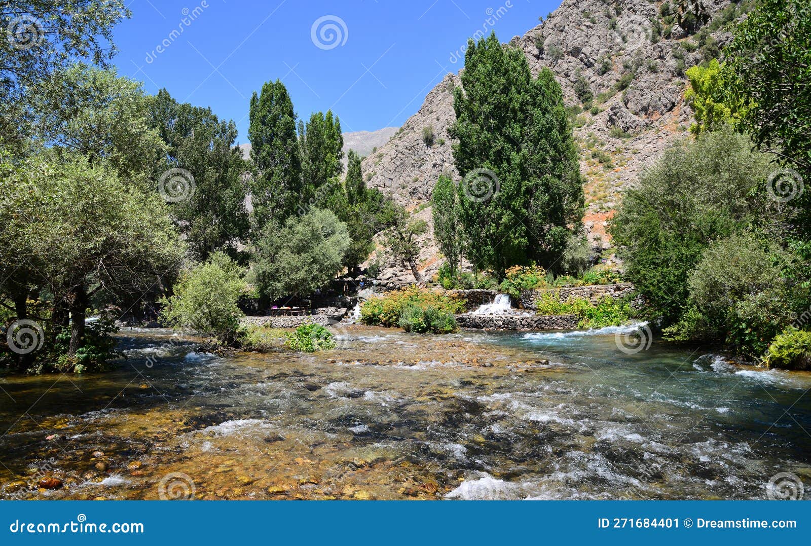 Munzur Valley stock image. Image of plateau, badlands - 271684401
