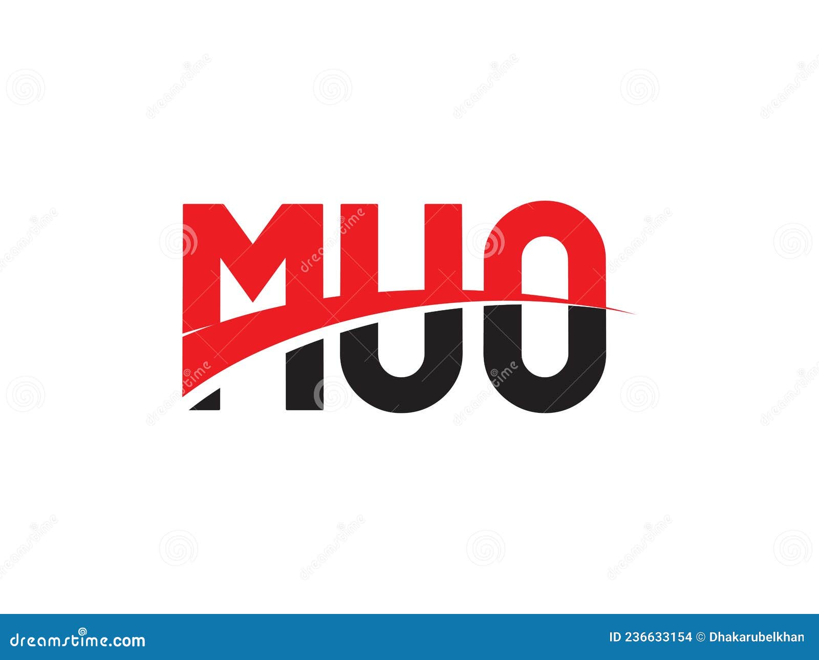 MUO Letter Initial Logo Design Vector Illustration Stock Vector ...