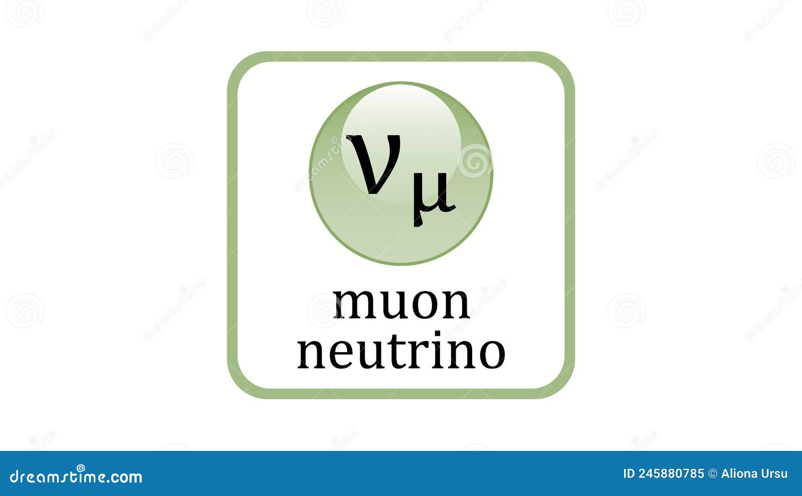 Muon neutrino icon stock vector. Illustration of background - 245880785