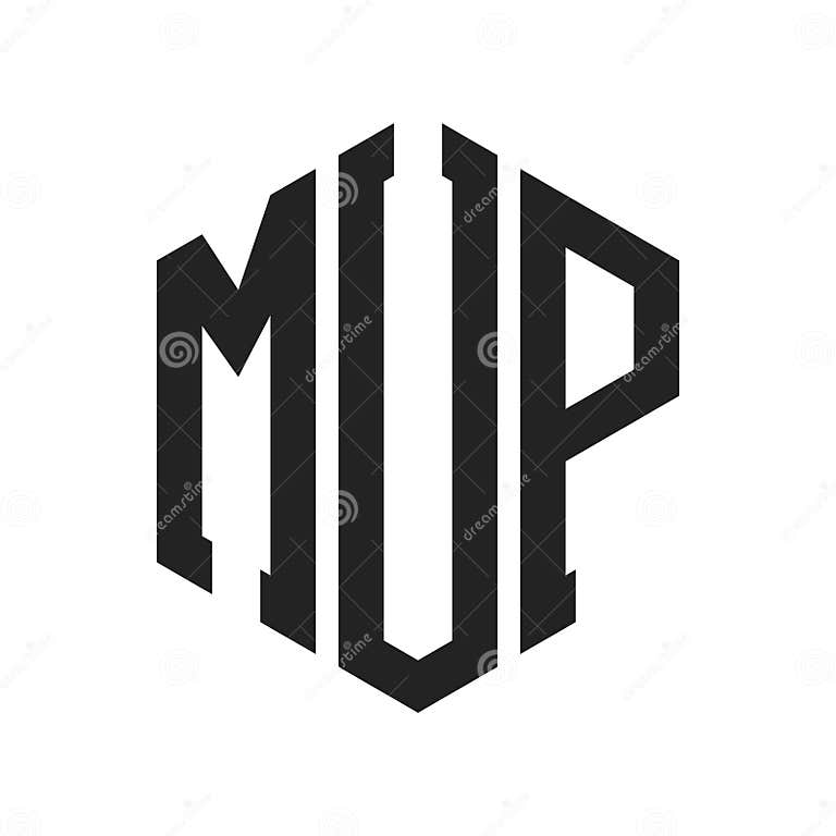 MUP Logo Design. Initial Letter MUP Monogram Logo Using Hexagon Shape ...