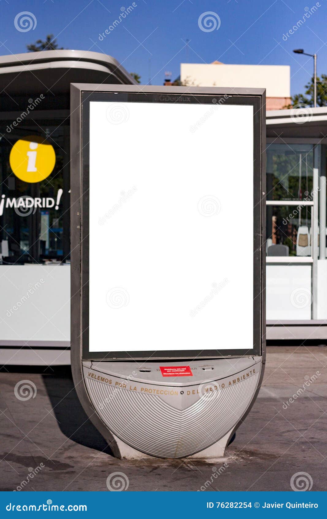 Mupi Madrid stock photo. Image of furniture, streets - 76282254