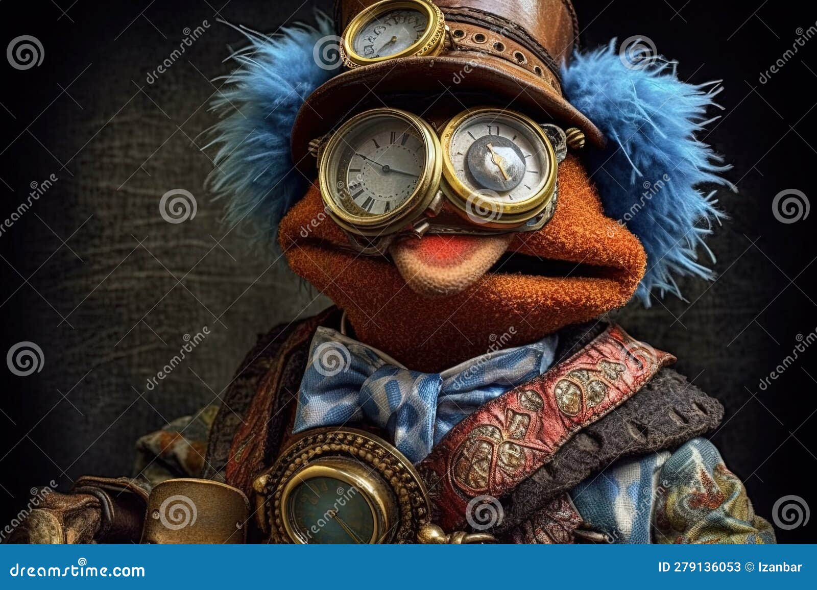 Muppet Steampunk Animal Illustration Generative Ai Stock Illustration ...