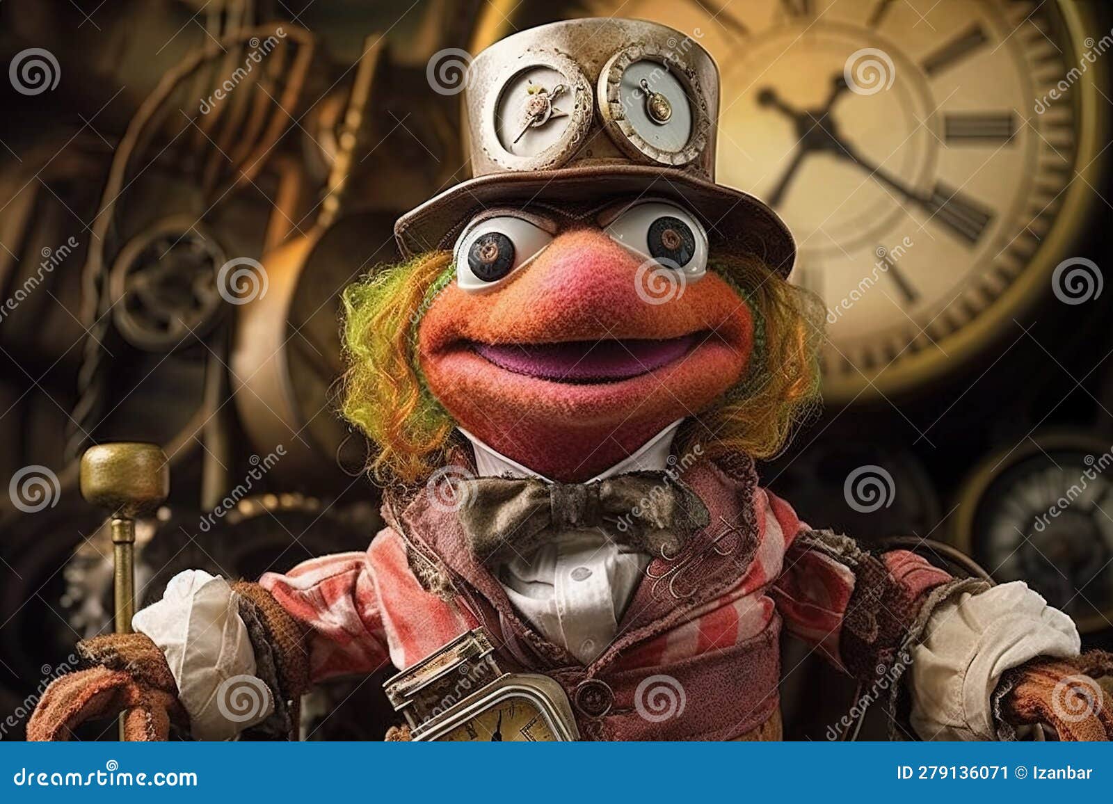 Muppet Steampunk Animal Illustration Generative Ai Stock Illustration ...