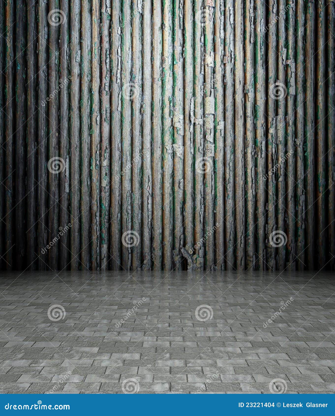 Mur 3d Avec La Texture En Bois D'obturateurs Photo stock - Image du ...