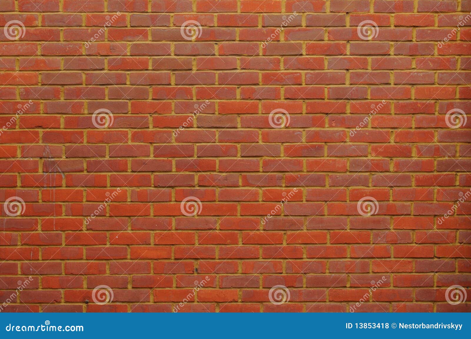 Mur Avec Les Briques Rouges Photo stock - Image of murs, orange: 13853418