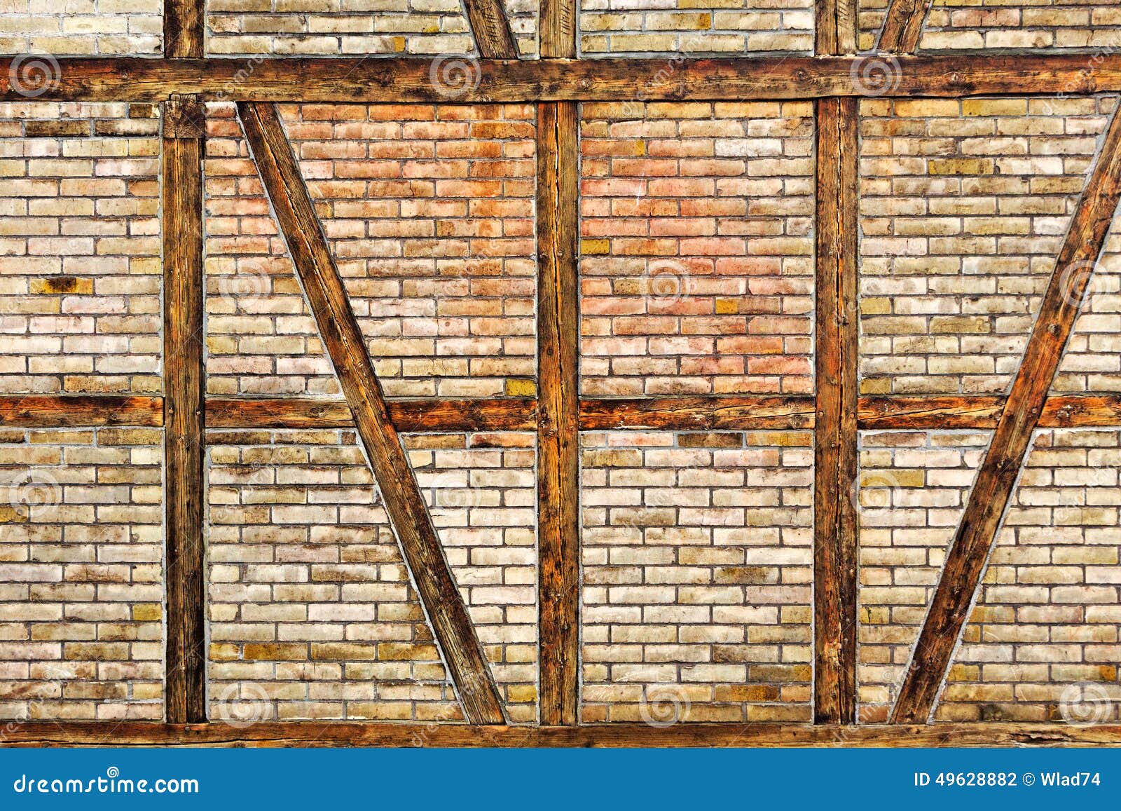 Mur De Briques De La Maison à Colombage Photo stock - Image du ...