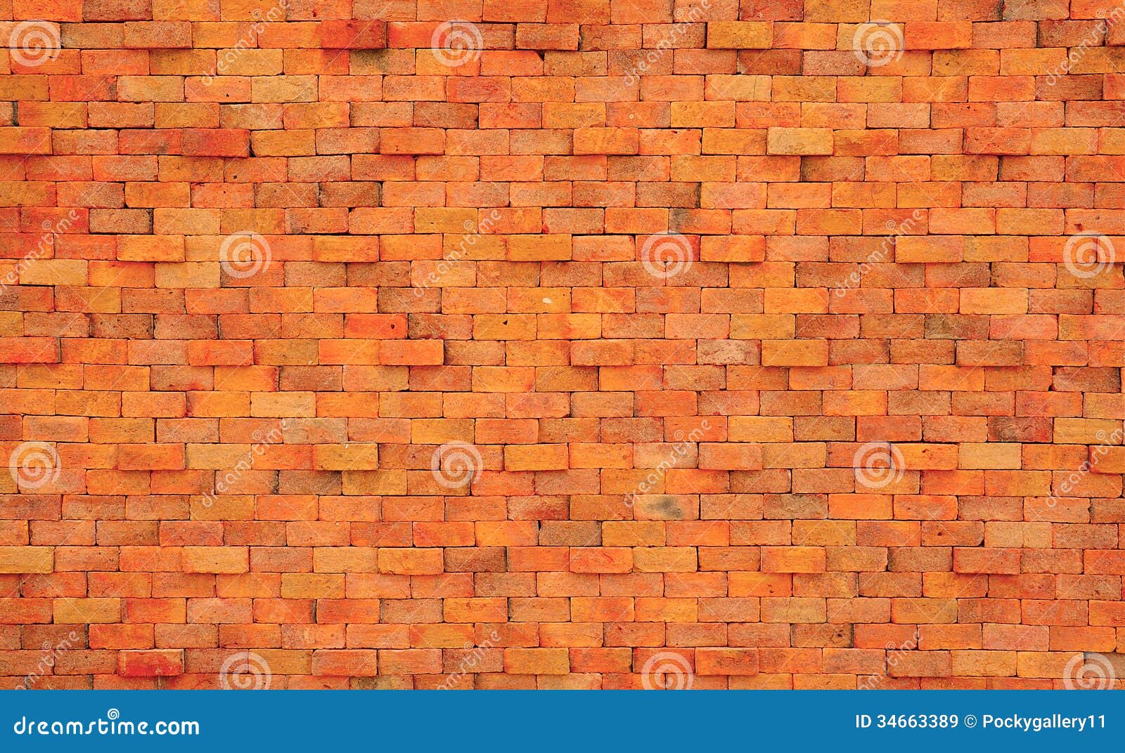 Mur de briques orange image stock. Image du abstrait - 34663389