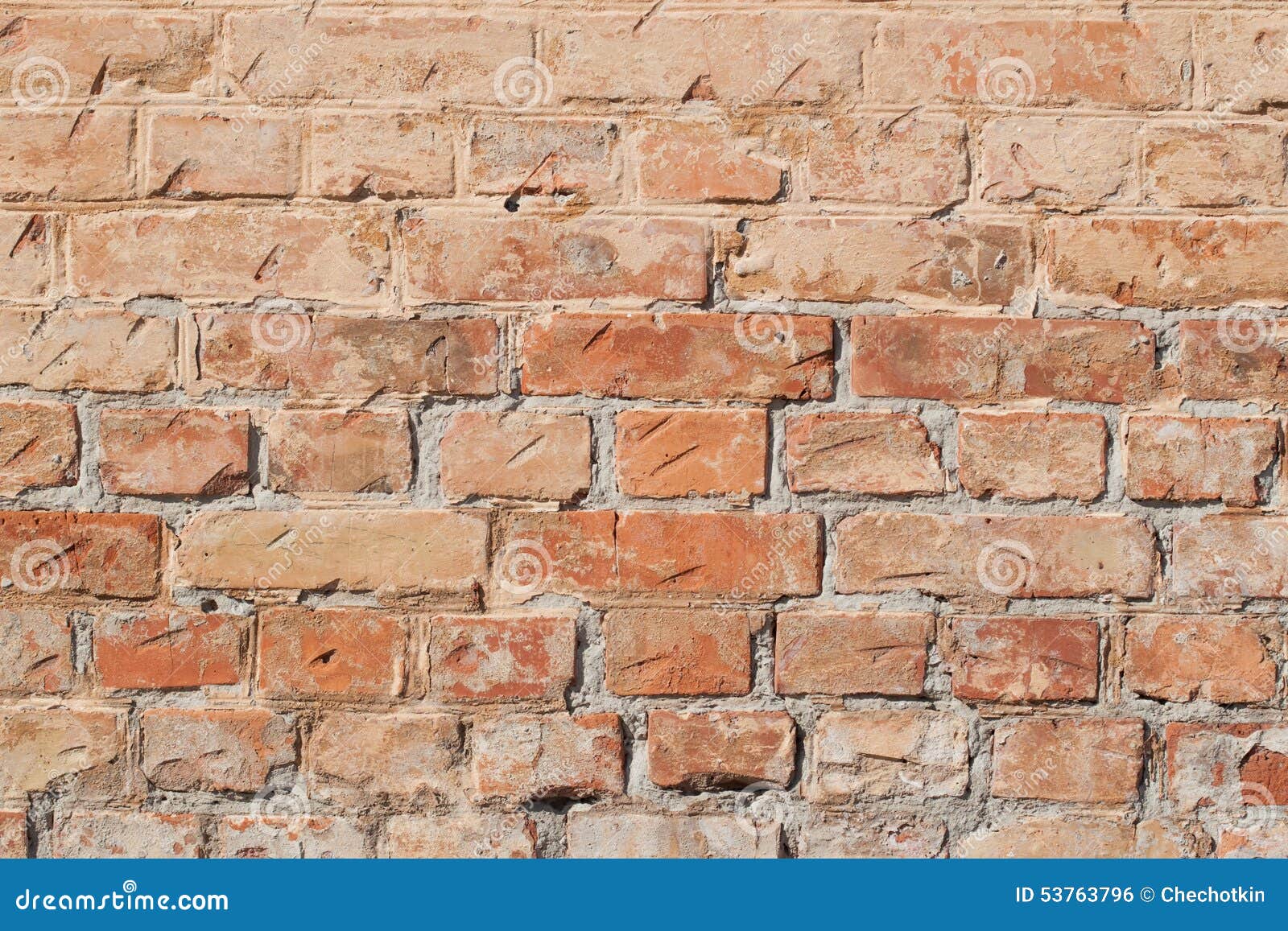 Mur de briques rouge photo stock. Image du configuration - 53763796