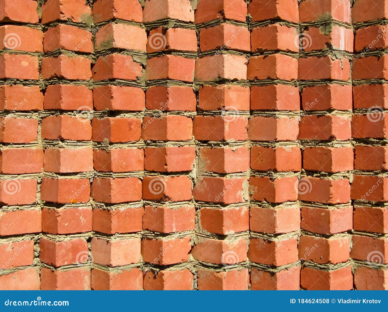 Mur de briques rouges photo stock. Image du abstrait - 184624508