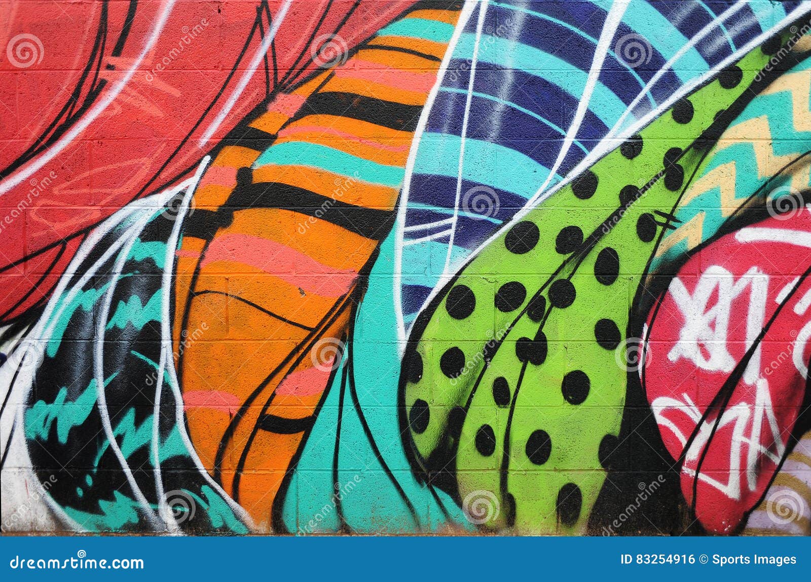 Mur De Graffiti à Phoenix Arizona Photo éditorial - Image du abstrait ...