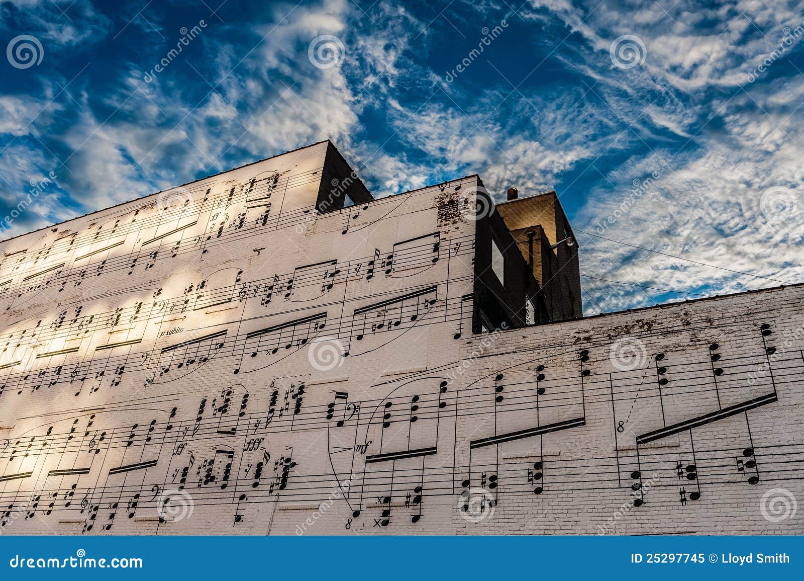Mur de la musique image stock. Image du stationnement - 25297745