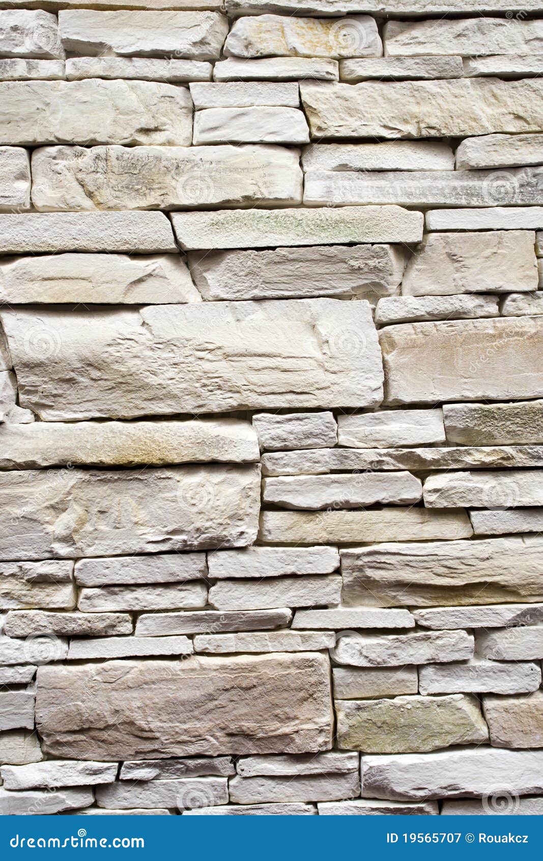 Mur de la pierre blanche image stock. Image du brique - 19565707