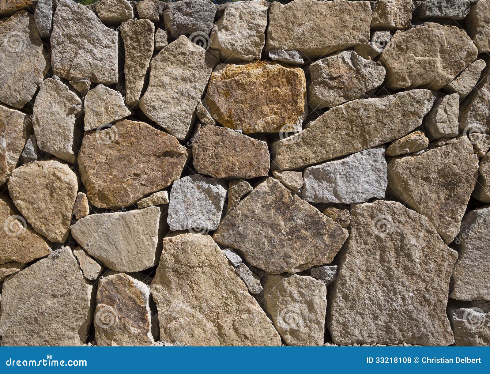 Mur De Roche Photos libres de droits - Image: 33218108