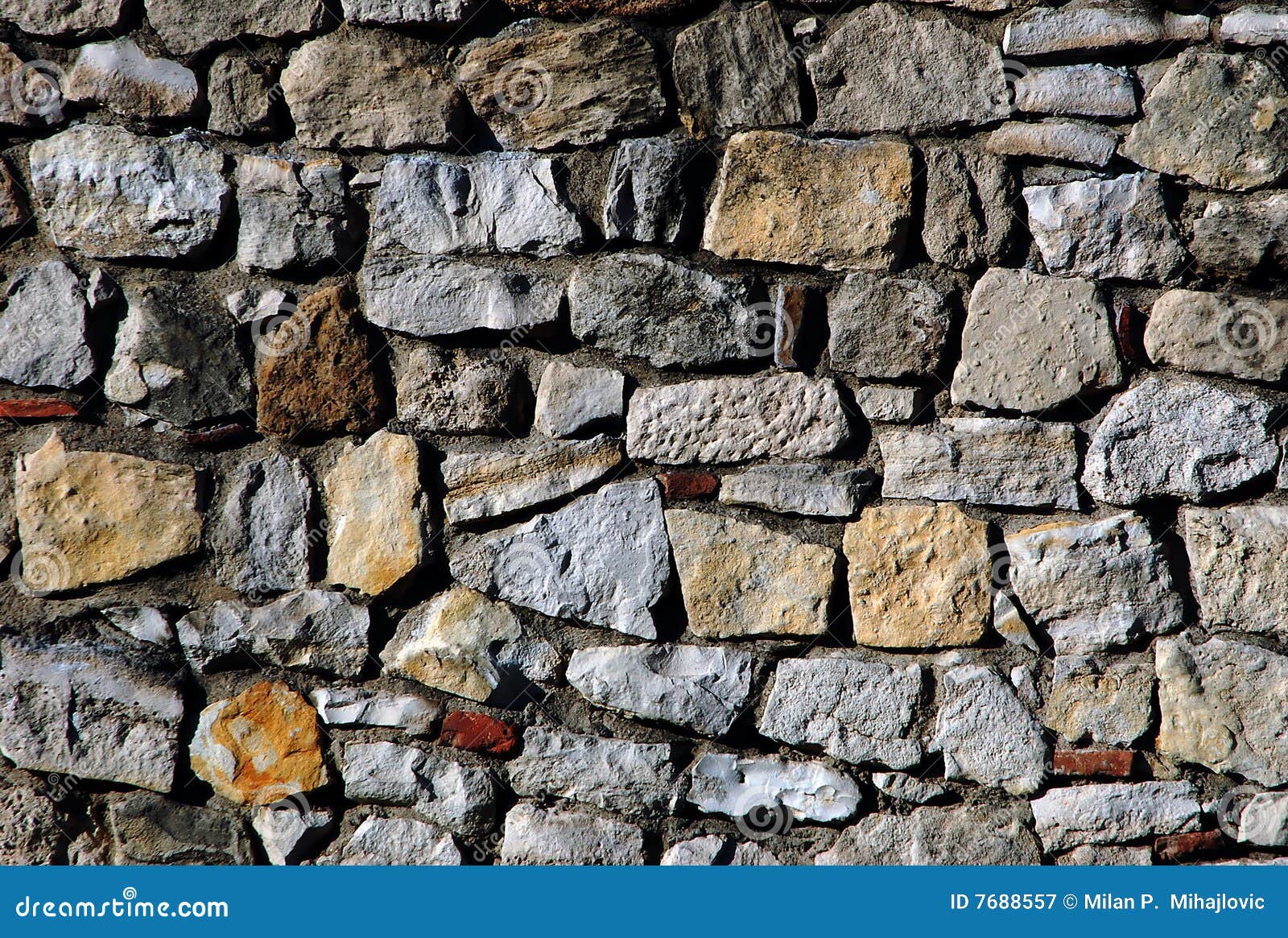 Mur de roche image stock. Image du citadelle, détail, roche - 7688557