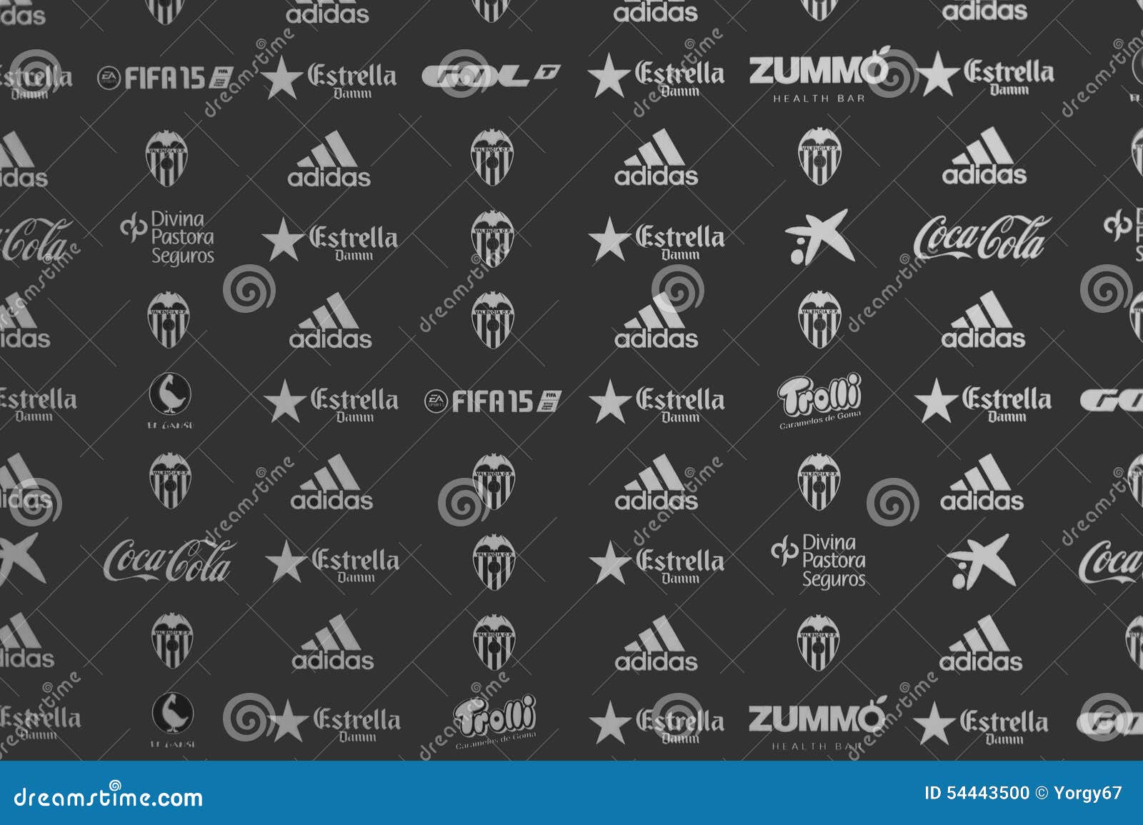Mur de sponsors image éditorial. Image du playground - 54443500