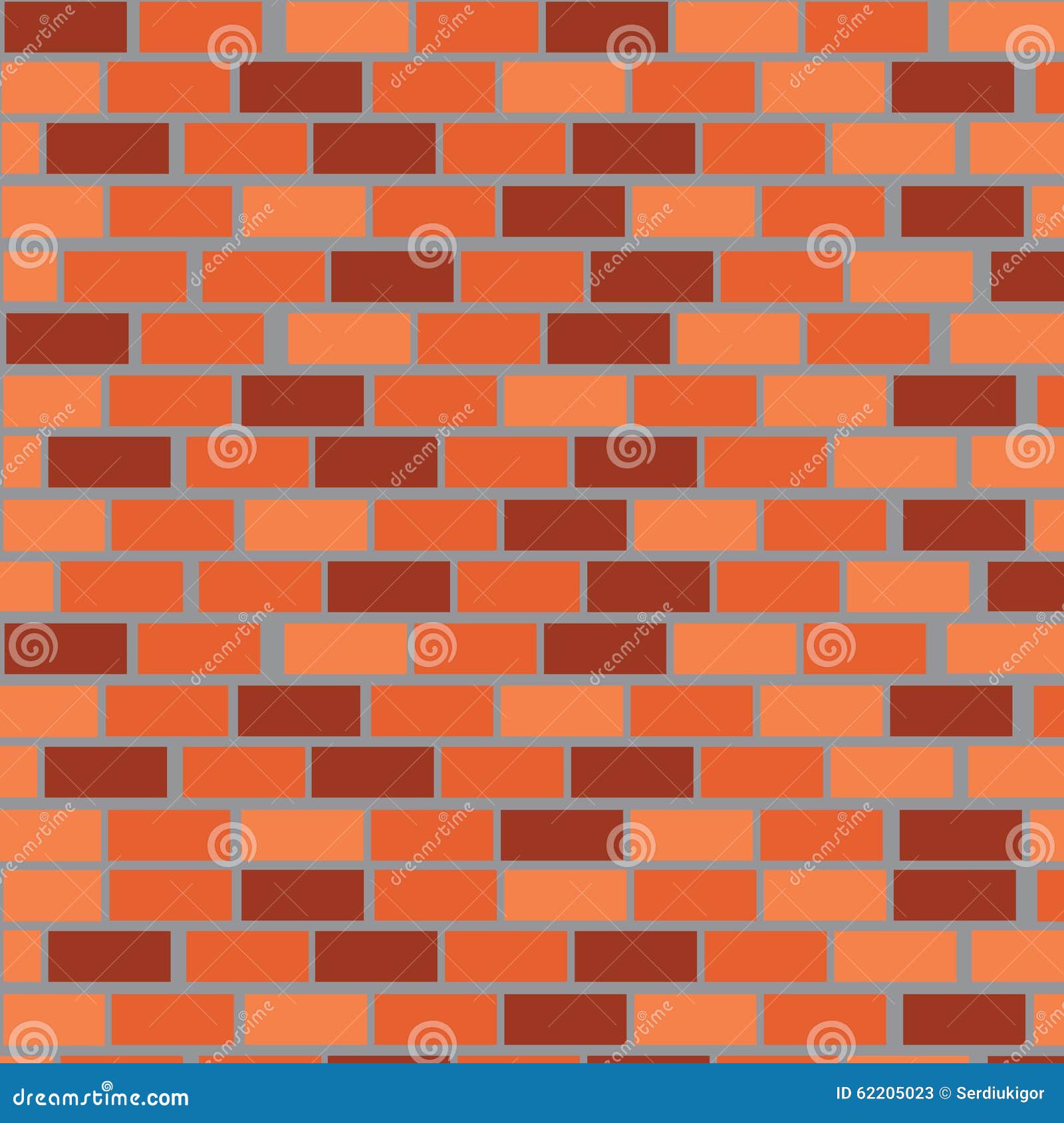 Mur Des Briques Rouges Icône Plate Illustration de Vecteur ...