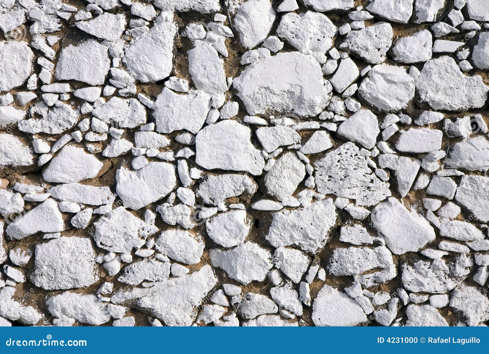 Mur en pierre blanchi photo stock. Image du architecture - 4231000