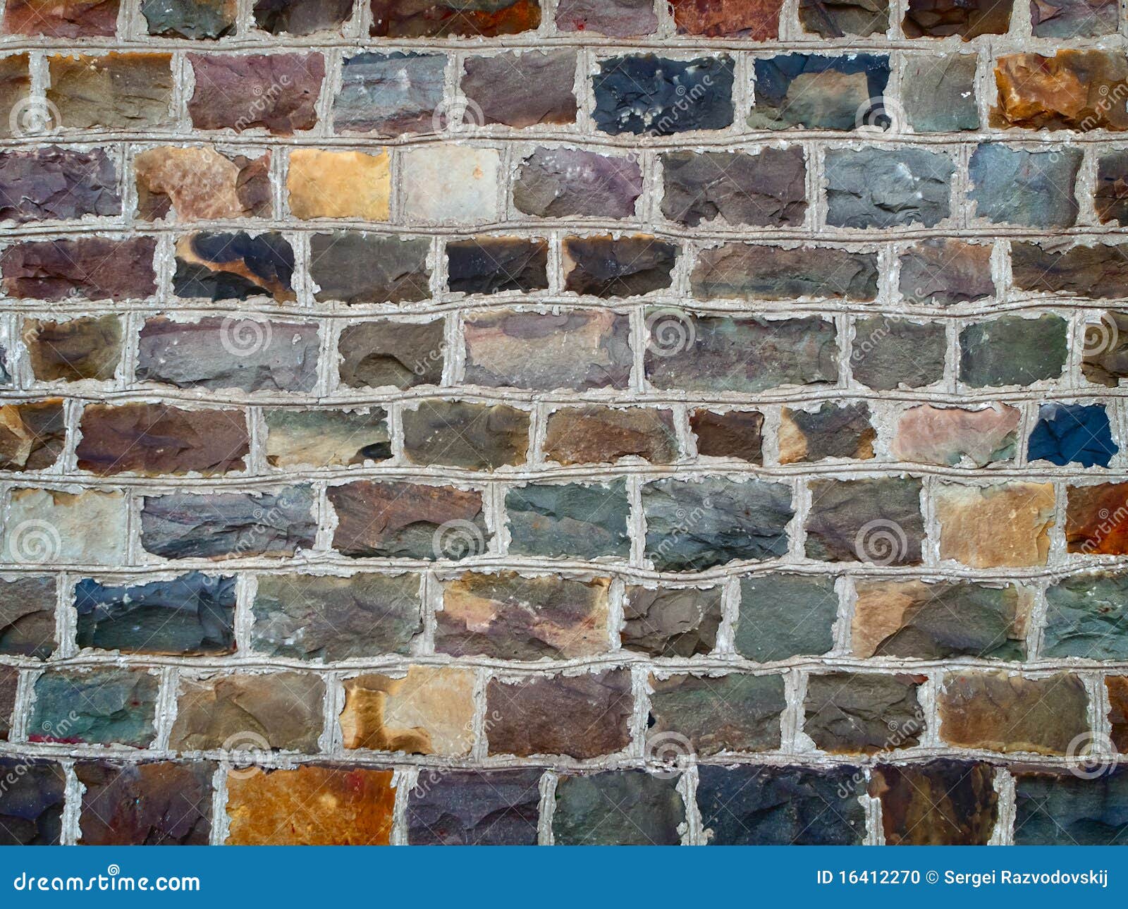 Mur multicolore photo stock. Image of fond, construction - 16412270