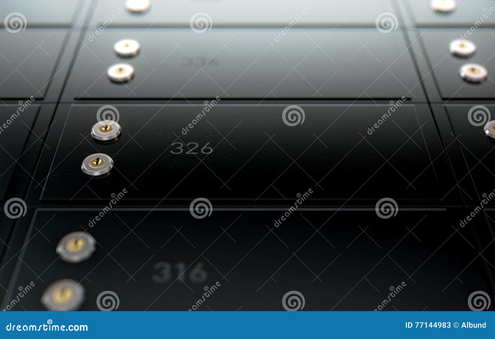 Mur Noir De Compartiment De Coffre-fort Illustration Stock ...