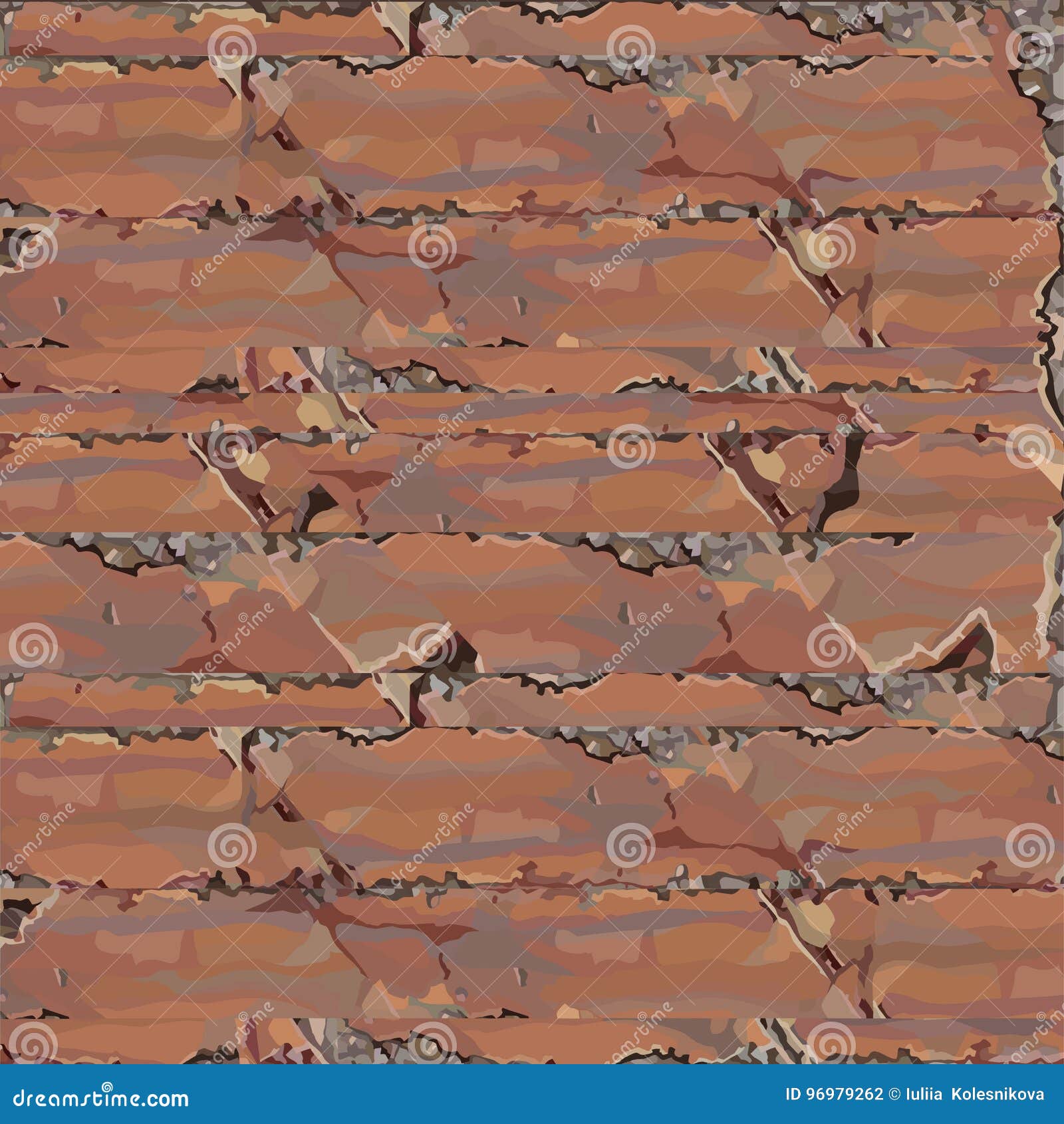 Mur Peint De Roche Rouge-brun Minable Illustration de Vecteur ...