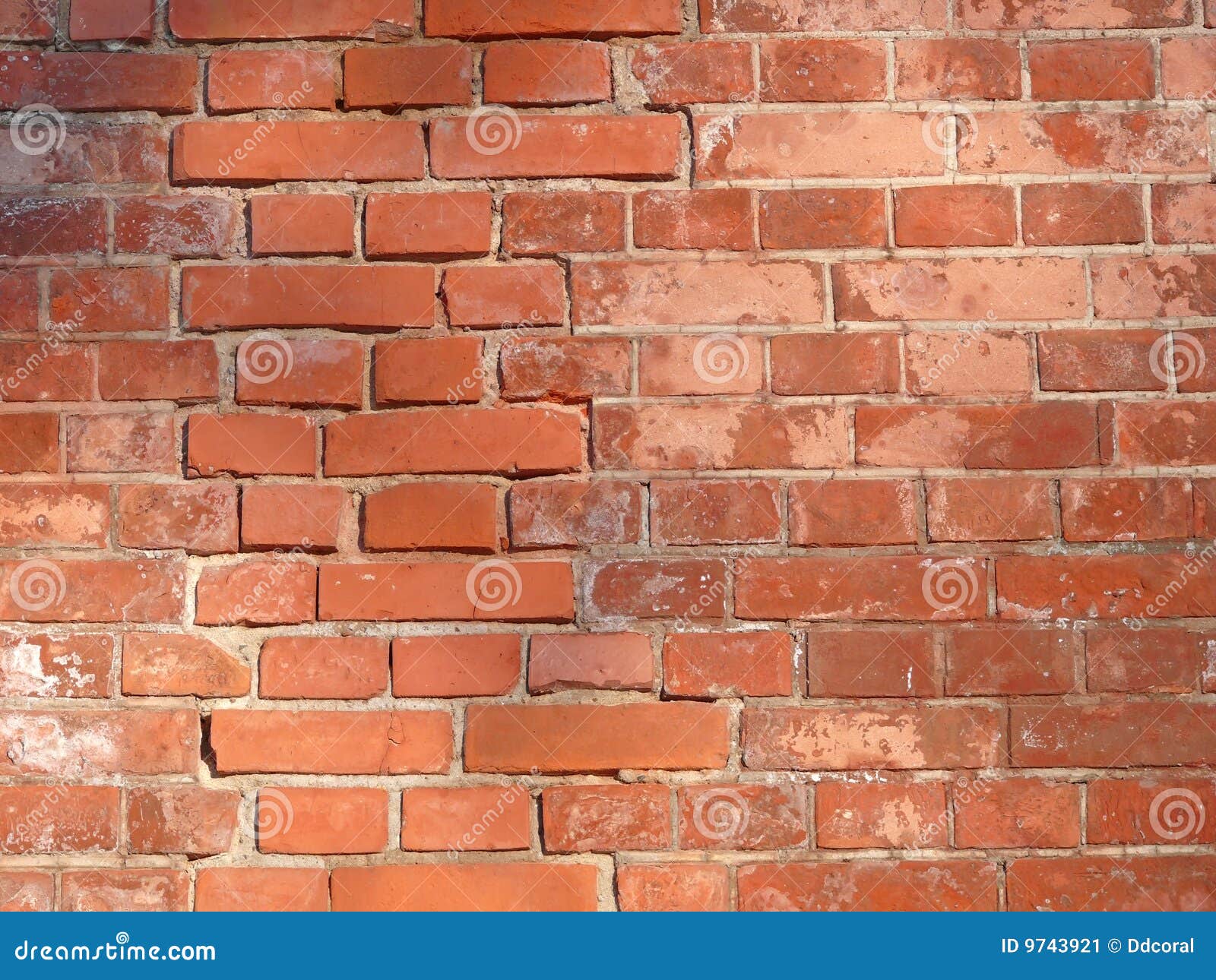 Mur rouge image stock. Image du stonewall, revêtement - 9743921