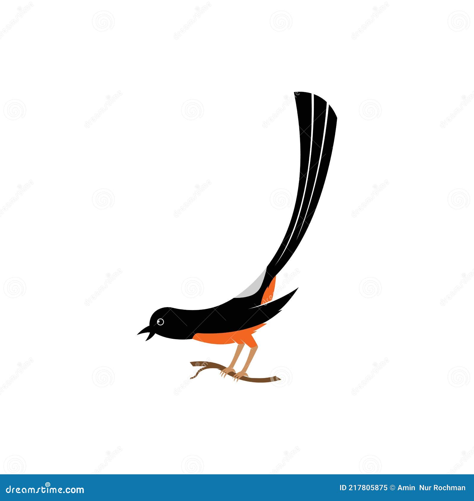 Murai Bird Illustration Logo Vector Stock Vector - Illustration of ...