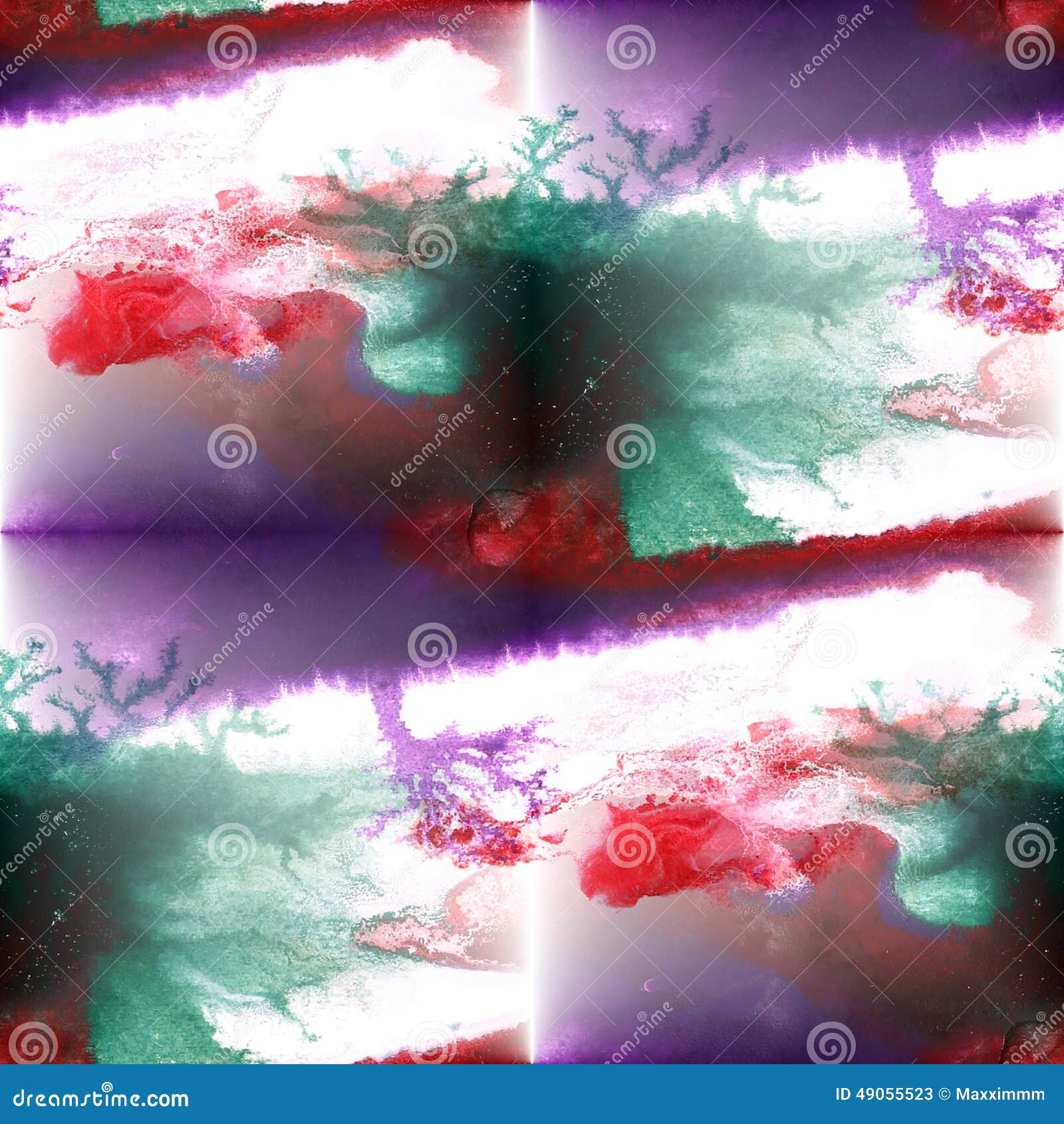 Mural Background Marsh, Lilac, Red Seamless Stock Illustration ...