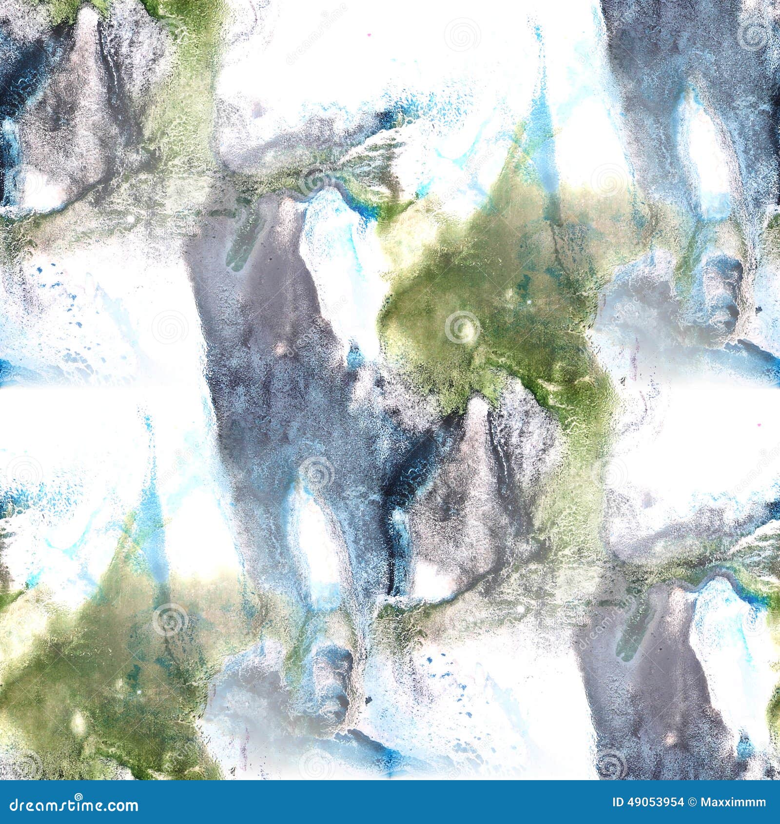 Mural Background Seamless Blue Green Pattern Stock Illustration ...