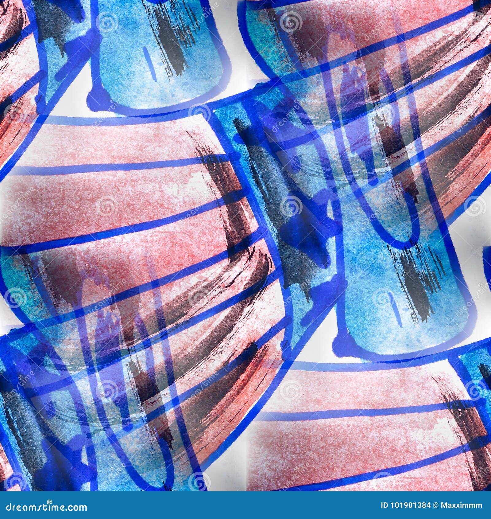 Mural Background Seamless Hat Pattern Background Texture Wall Stock ...