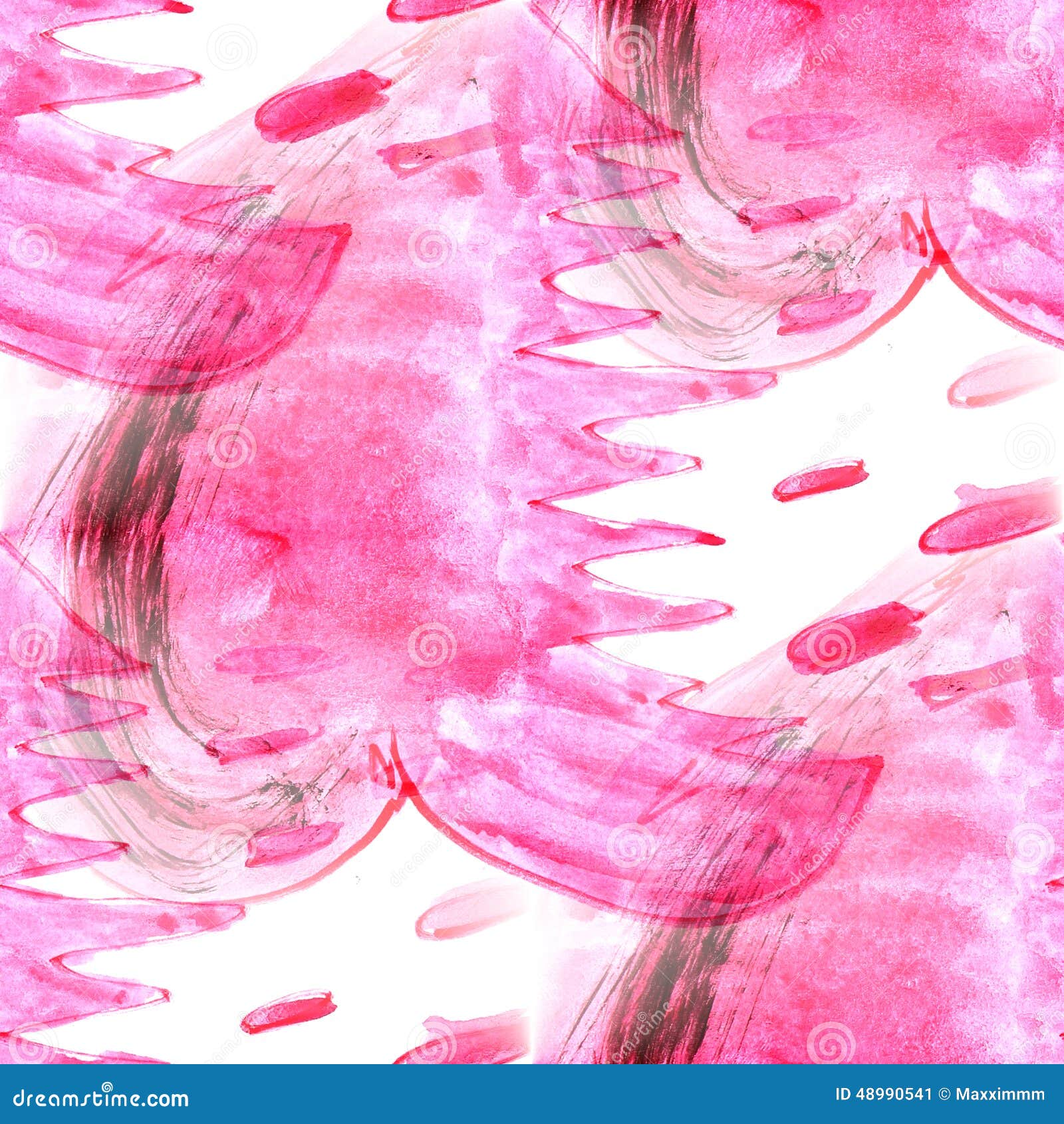 Mural Background Seamless Heart, Blood Pattern Stock Illustration ...