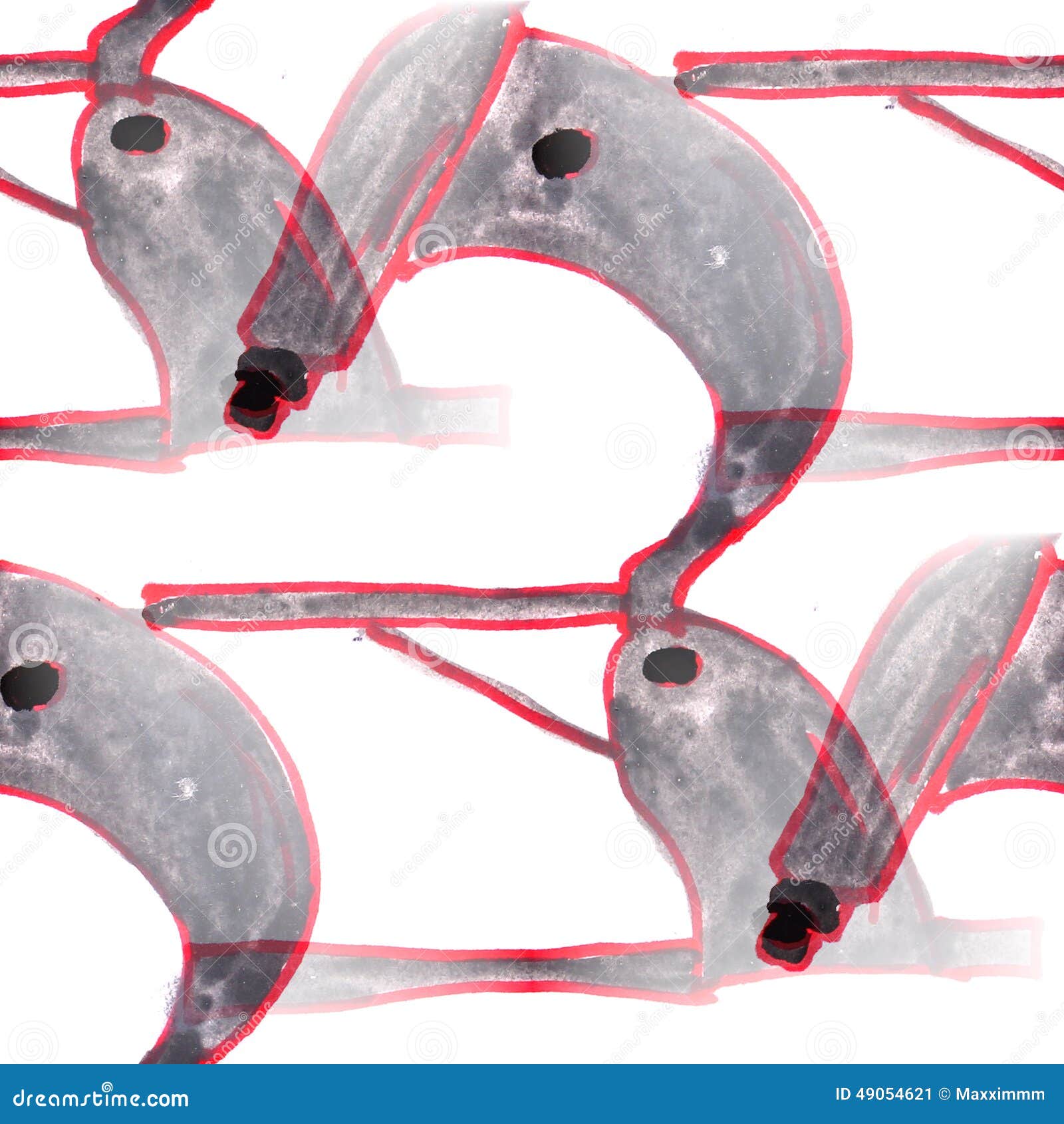 Mural Background Seamless Microscope Pattern Stock Illustration ...