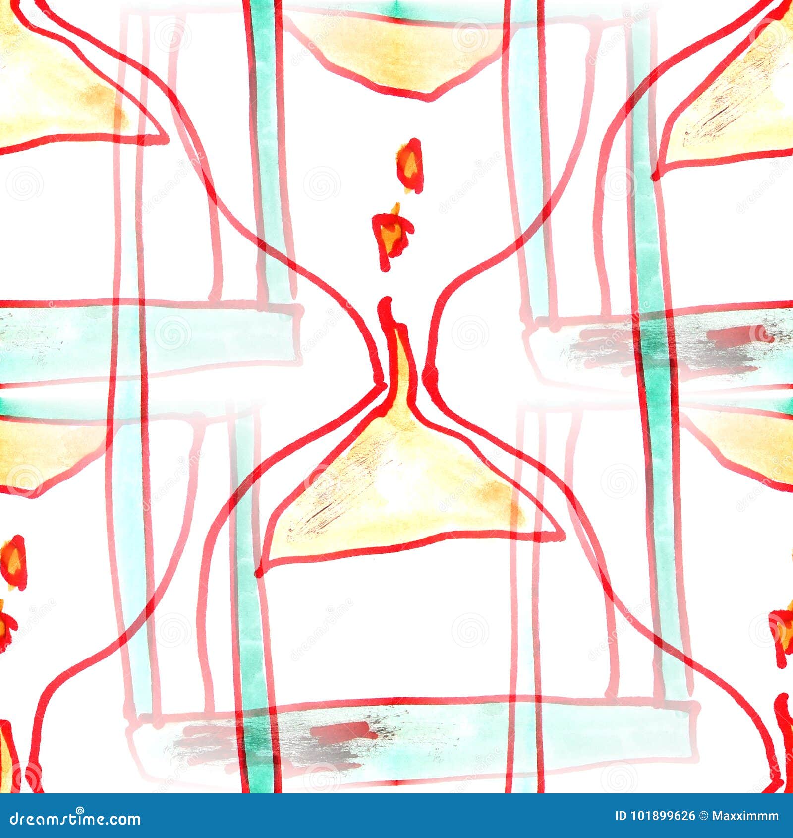 Mural Background Seamless Pattern Hourglass Background Texture Stock ...