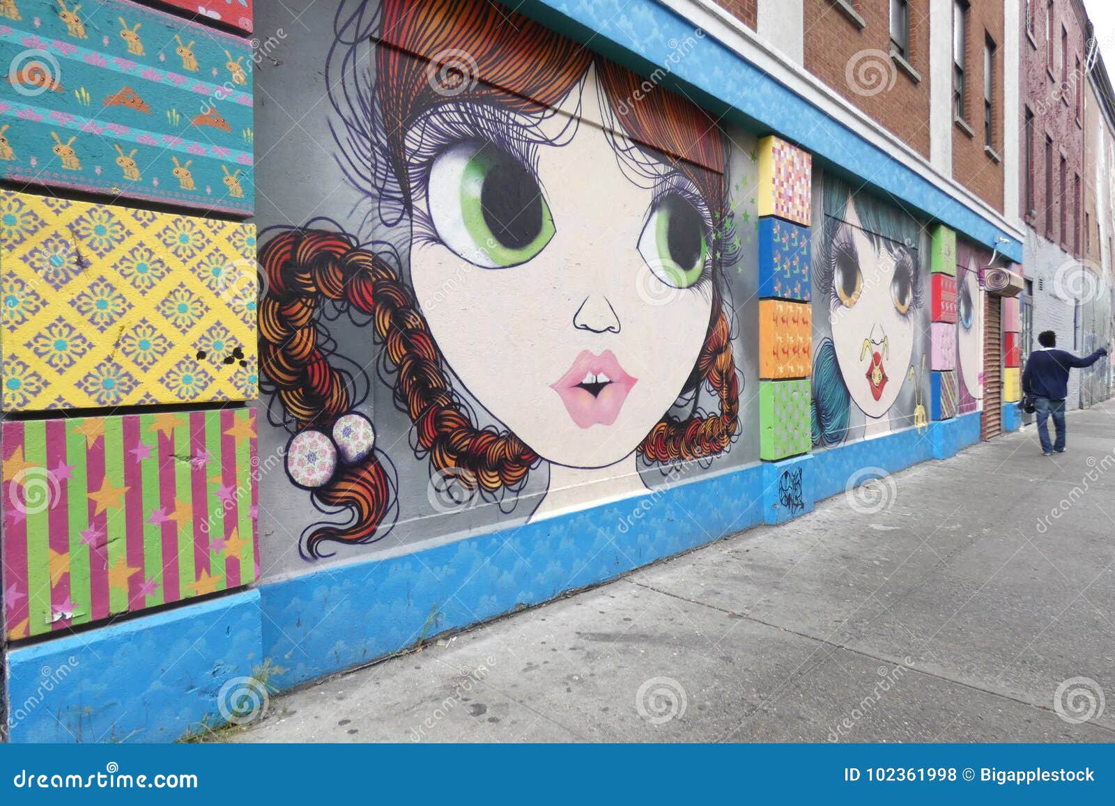 New York City Mural editorial stock photo. Image of city - 102361998
