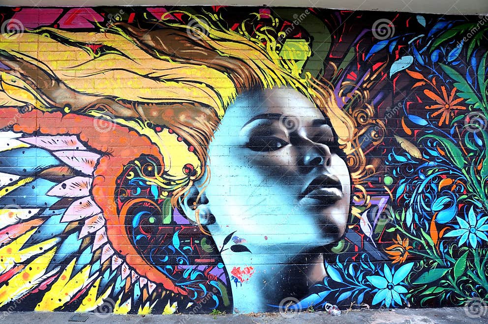 Mural in Haight Hasbury in San Francisco Editorial Photo - Image of ...