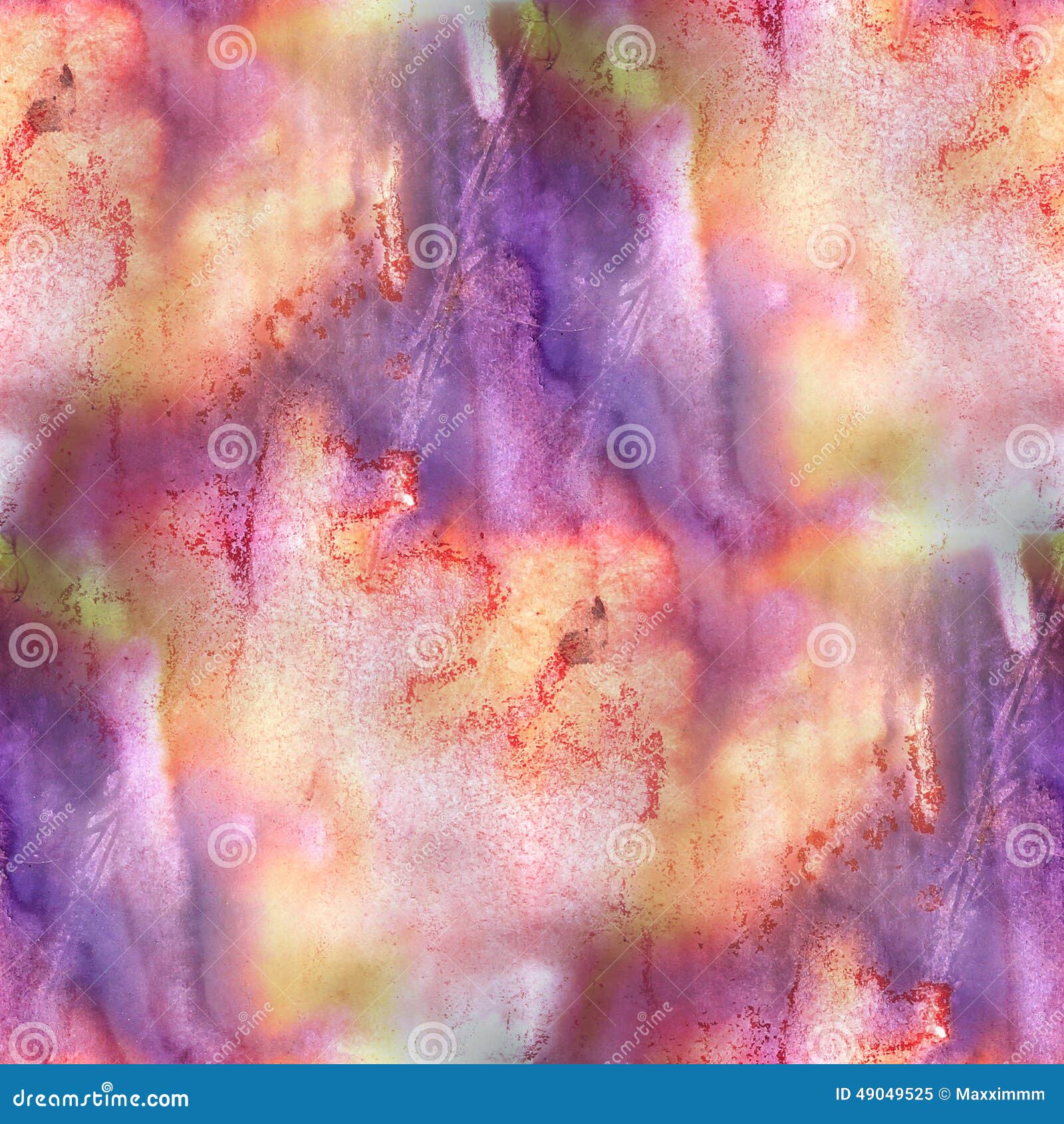 Mural Lilac, Yellow Background Seamless Pattern Stock Illustration ...