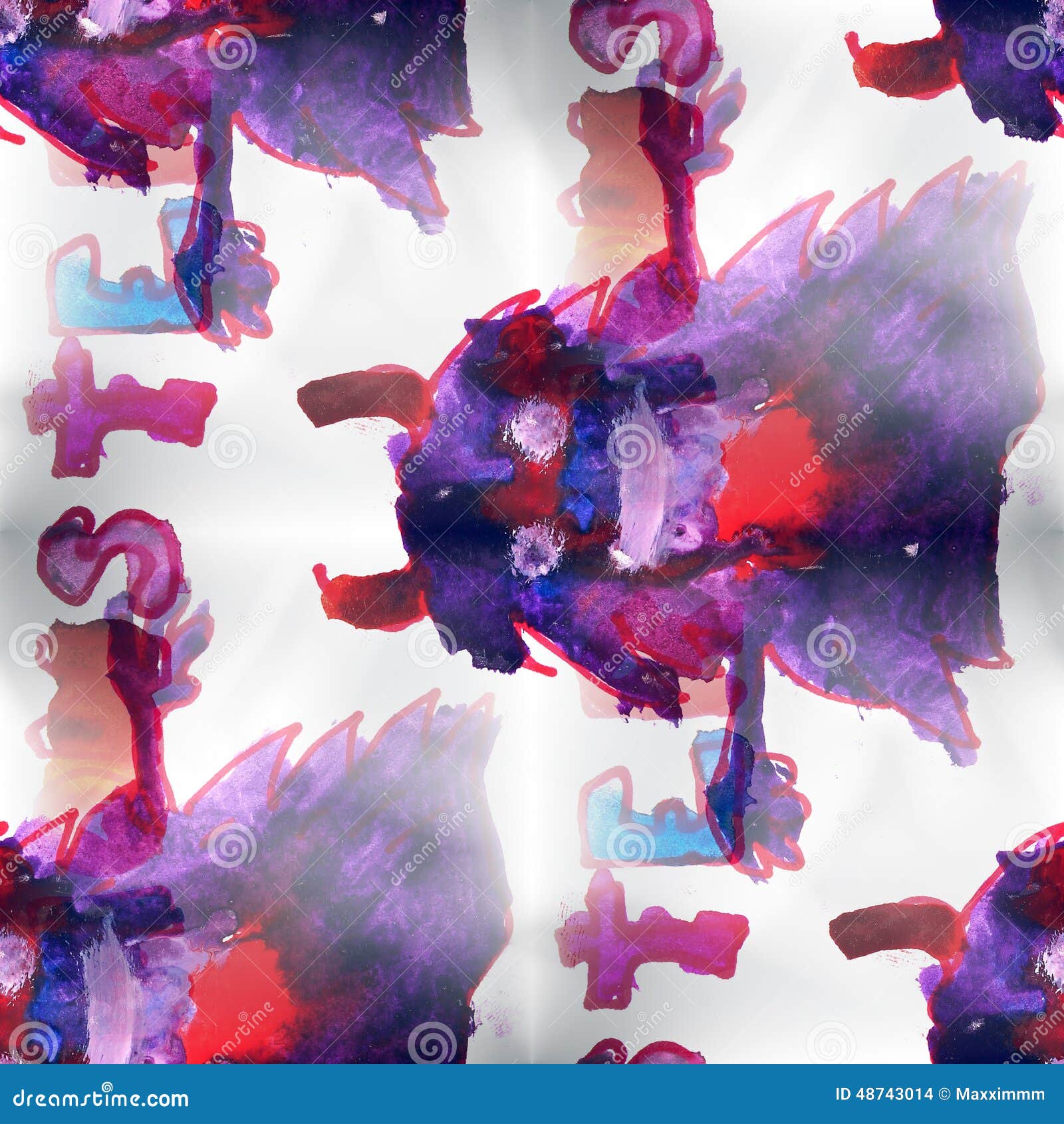 Mural Monster Seamless Pattern Background Texture Stock Illustration ...