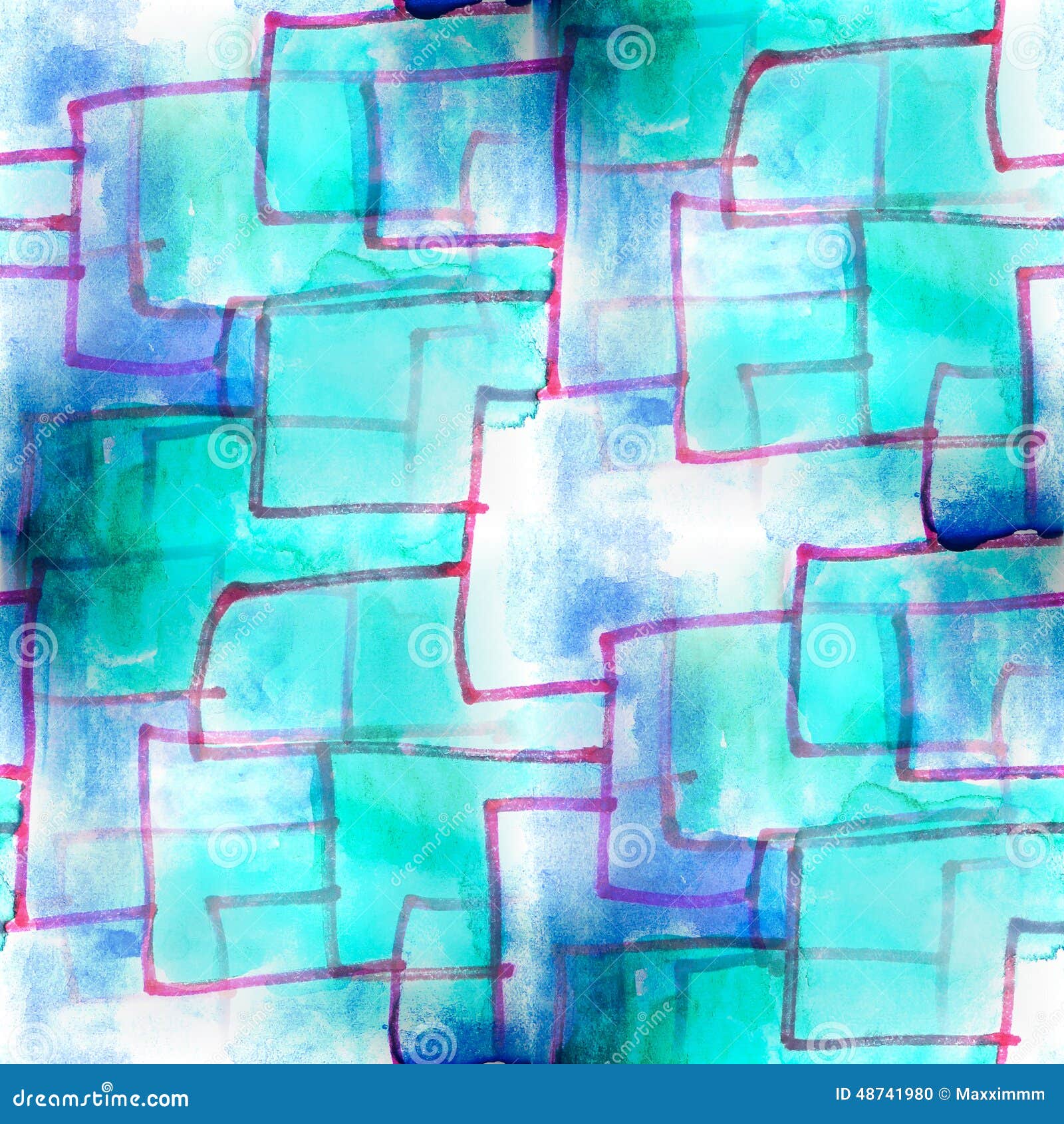 Mural Pale Squaress Background Seamless Pattern Stock Illustration ...